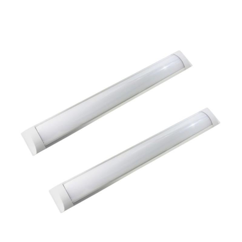 Pack 2 Regletas LED Slim 600mm Con Tiras LED Integradas 20W, Blanco ...