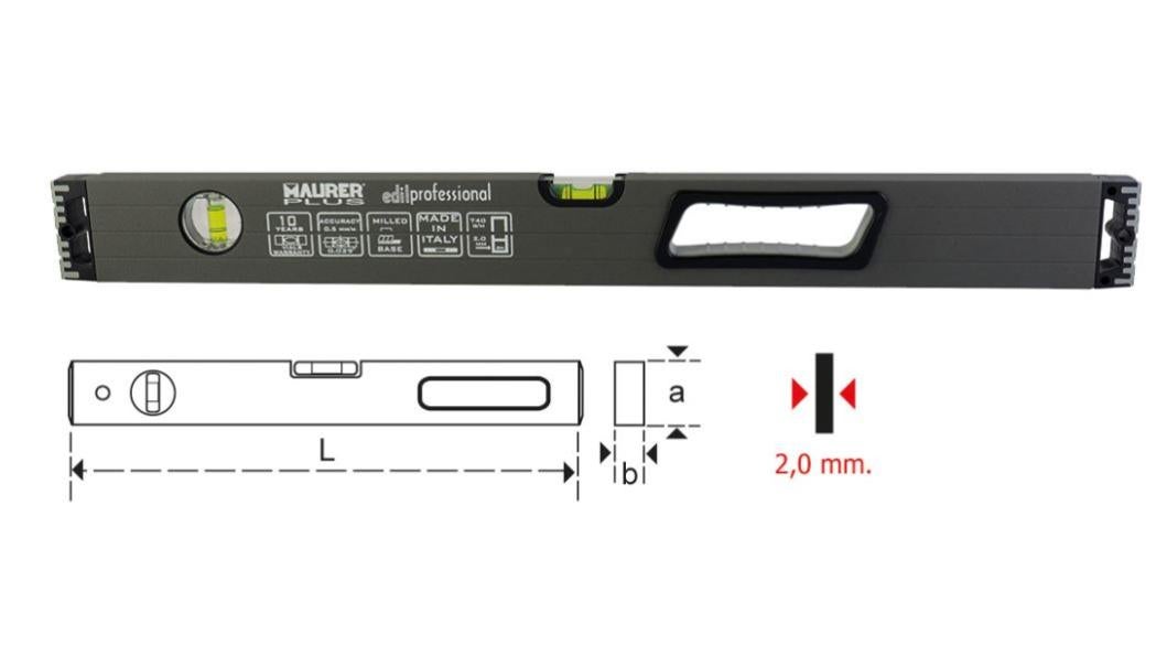LIVELLA MAURER PLUS EDIL PROFESSIONAL 60CM | Leroy Merlin
