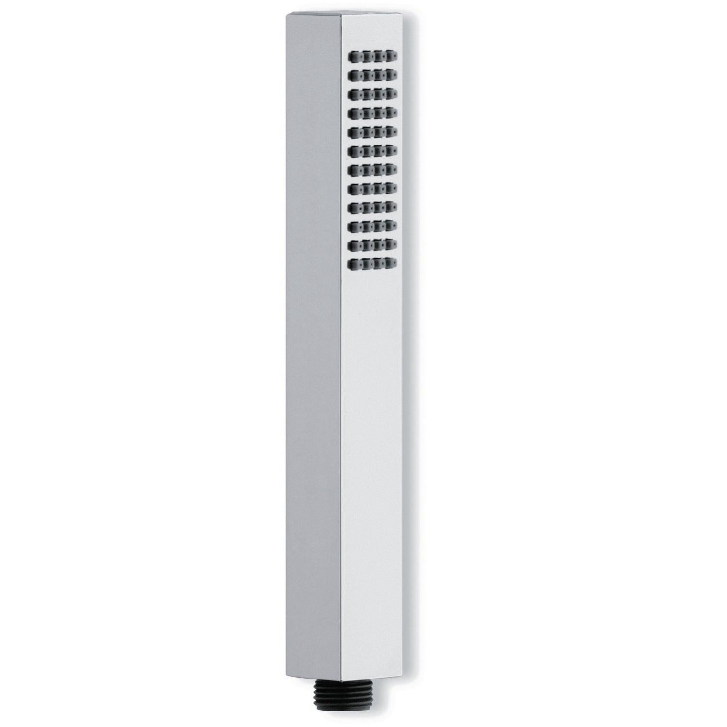 Doccetta monogetto quadrata in abs Cromo mod. Noemi | Leroy Merlin