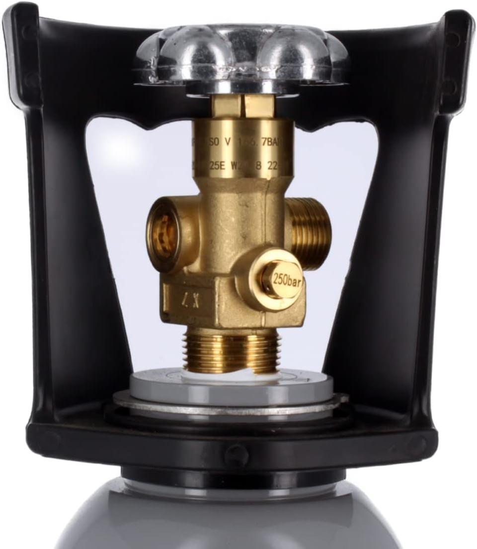 Bombola Co2 4Kg in Alluminio Piena Ricaricabile con Valvola Residuale ...