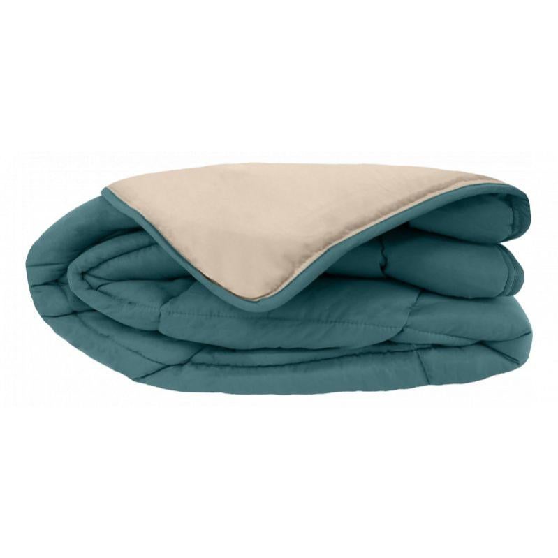 Couette chaude Bicolore Gamme Microfibre "Cocoon Non feu - Norme NF EN ...