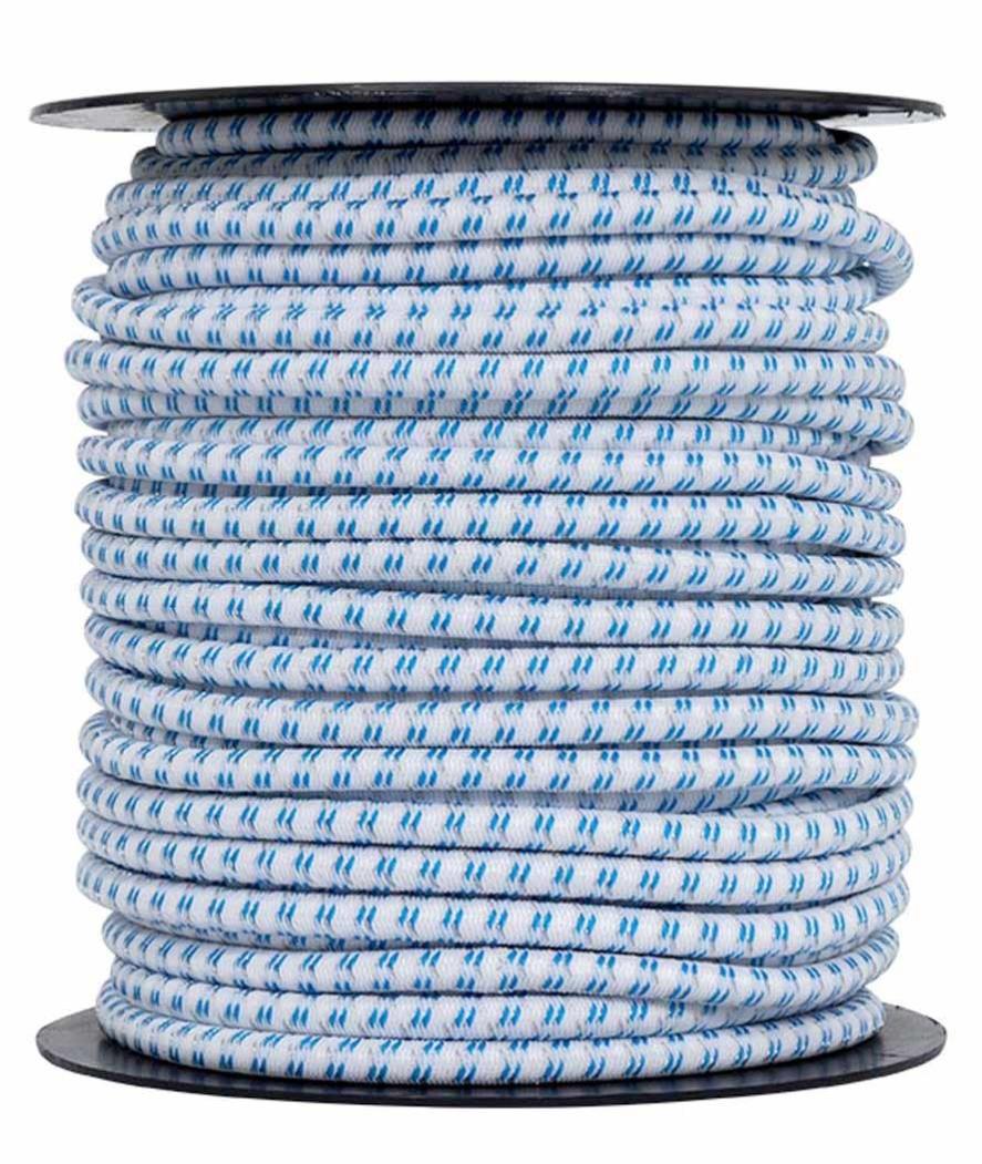 Corda elastica bianco indicata per cancelli di passaggio 50m colore ...