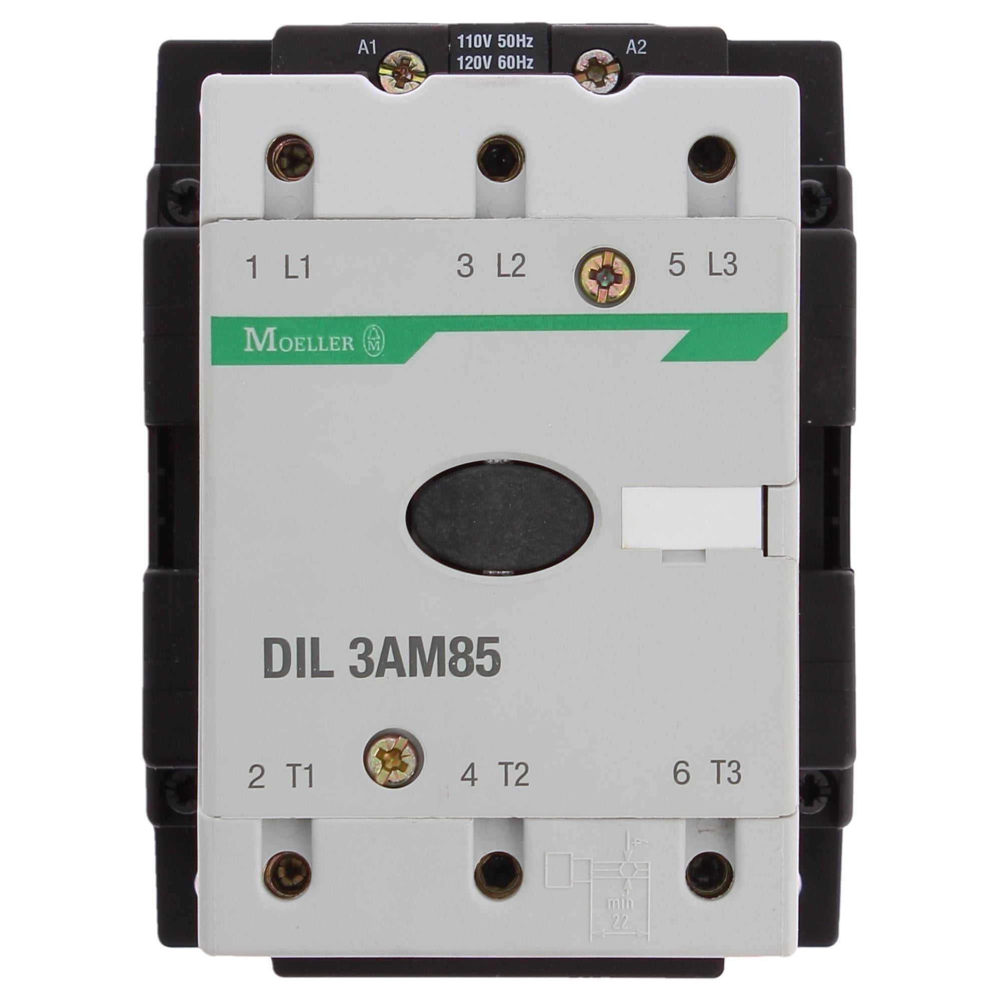 Eaton 209723 dil3am85 contattore 110v 50hz 120v 60hz ac-3 3ph 380/440v ...
