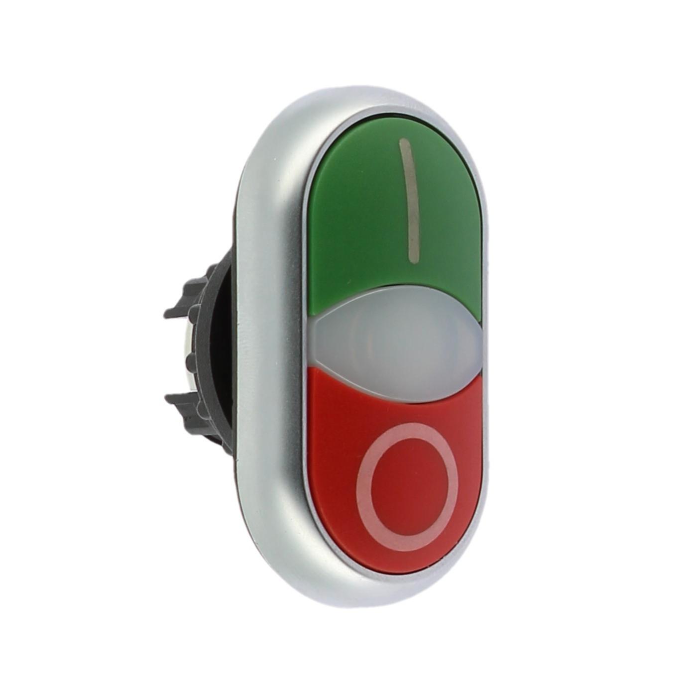 Eaton M22-ddl-gr-x1/x0 pulsante doppio luminoso - Nuovo | Leroy Merlin