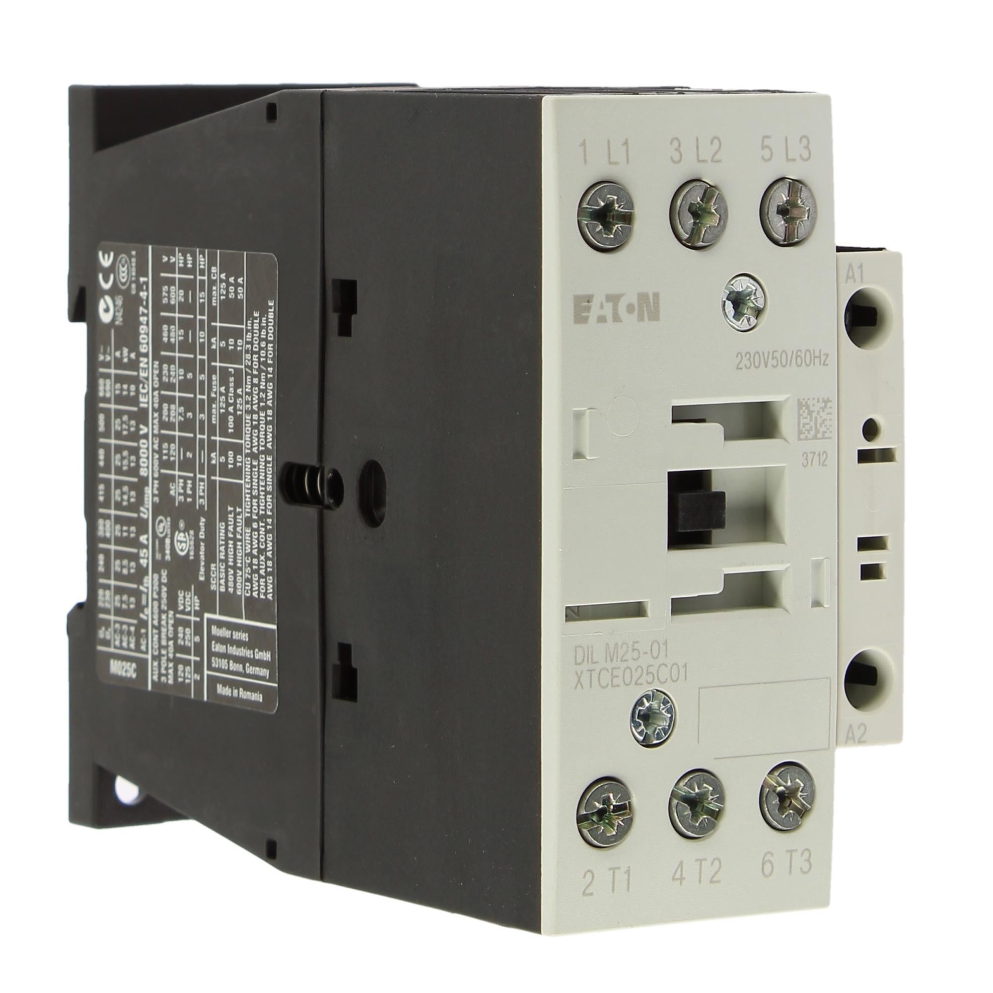 Eaton Dilm25-01 (230v 50/60hz) contattore potenza 11kw 1nc - Nuovo ...