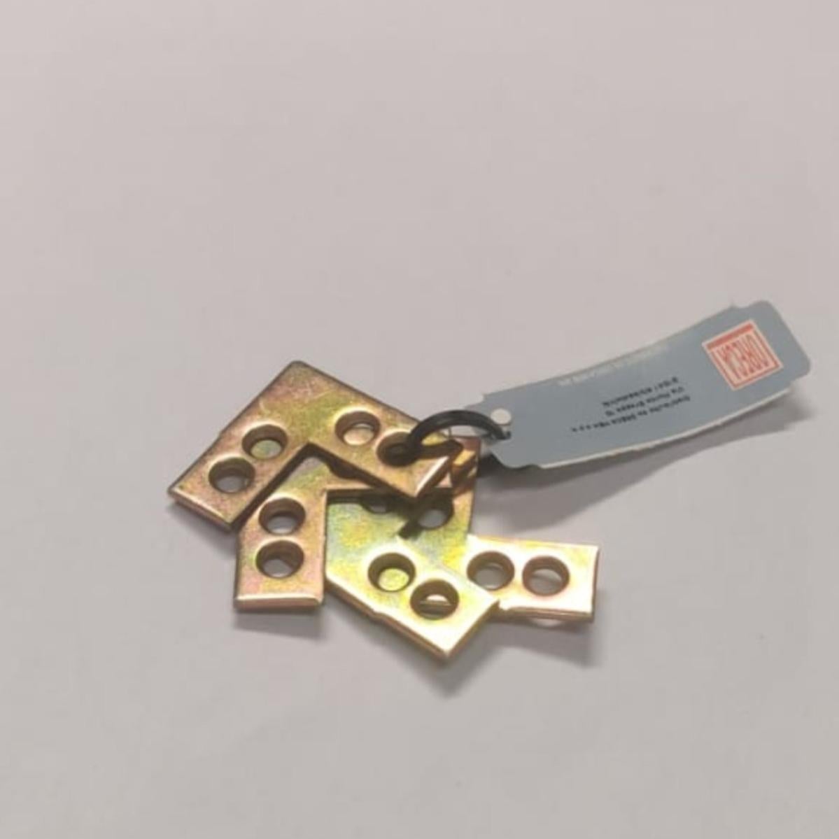 4 PEZZI - SQUADRETTE ANGOLARI PIATTE DI GIUNZIONE AD "L" 30x30x12MM ...