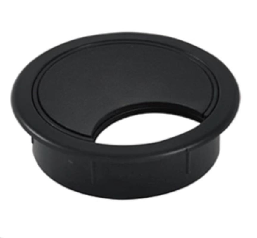 PASSACAVO PER SCRIVANIA Ø60MM - IN PLASTICA COLORE NERO | Leroy Merlin