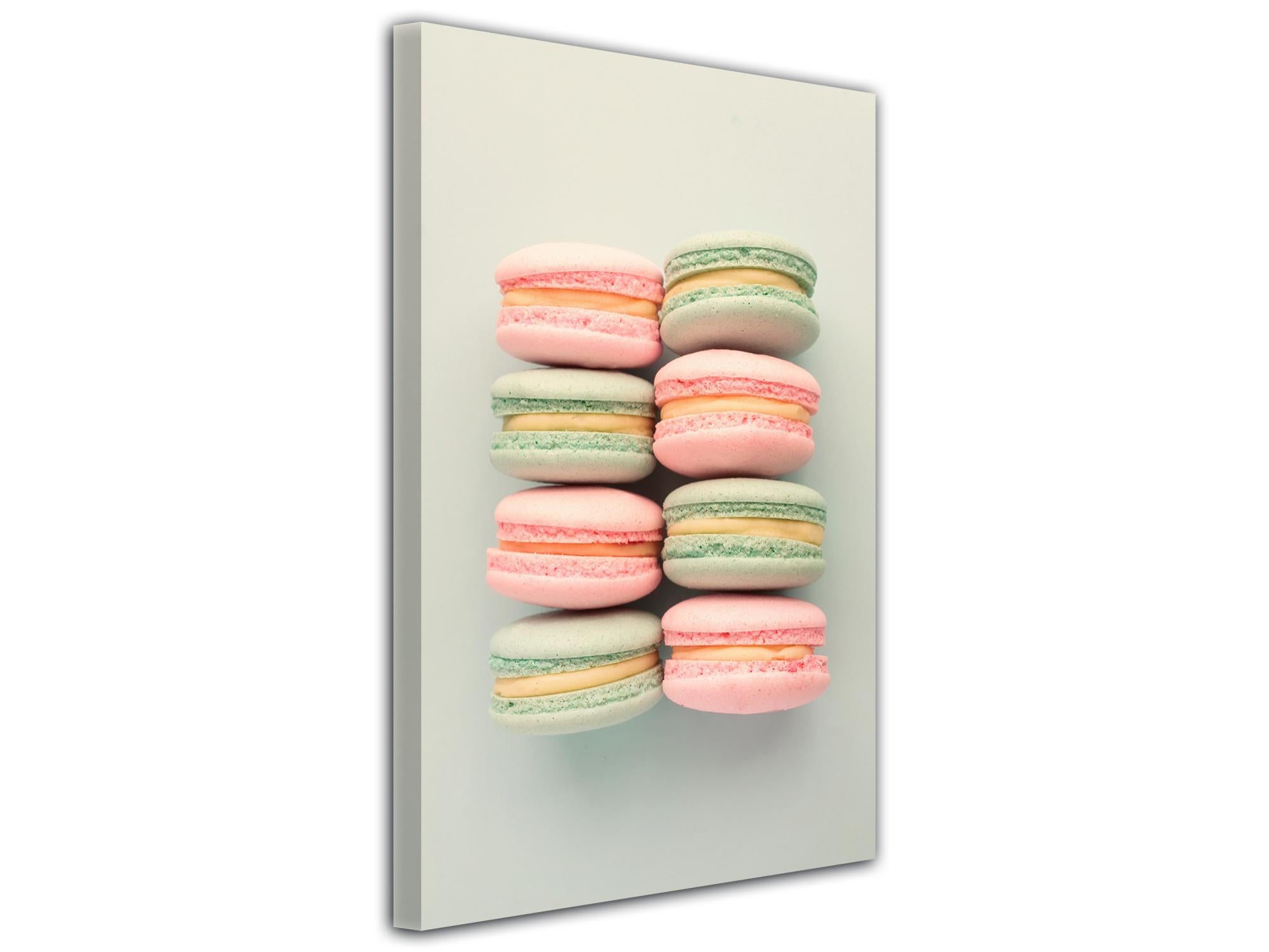 DECLINA, Tableau toile imprimée Vintage, Tableau toile Macaron, 50x80 ...