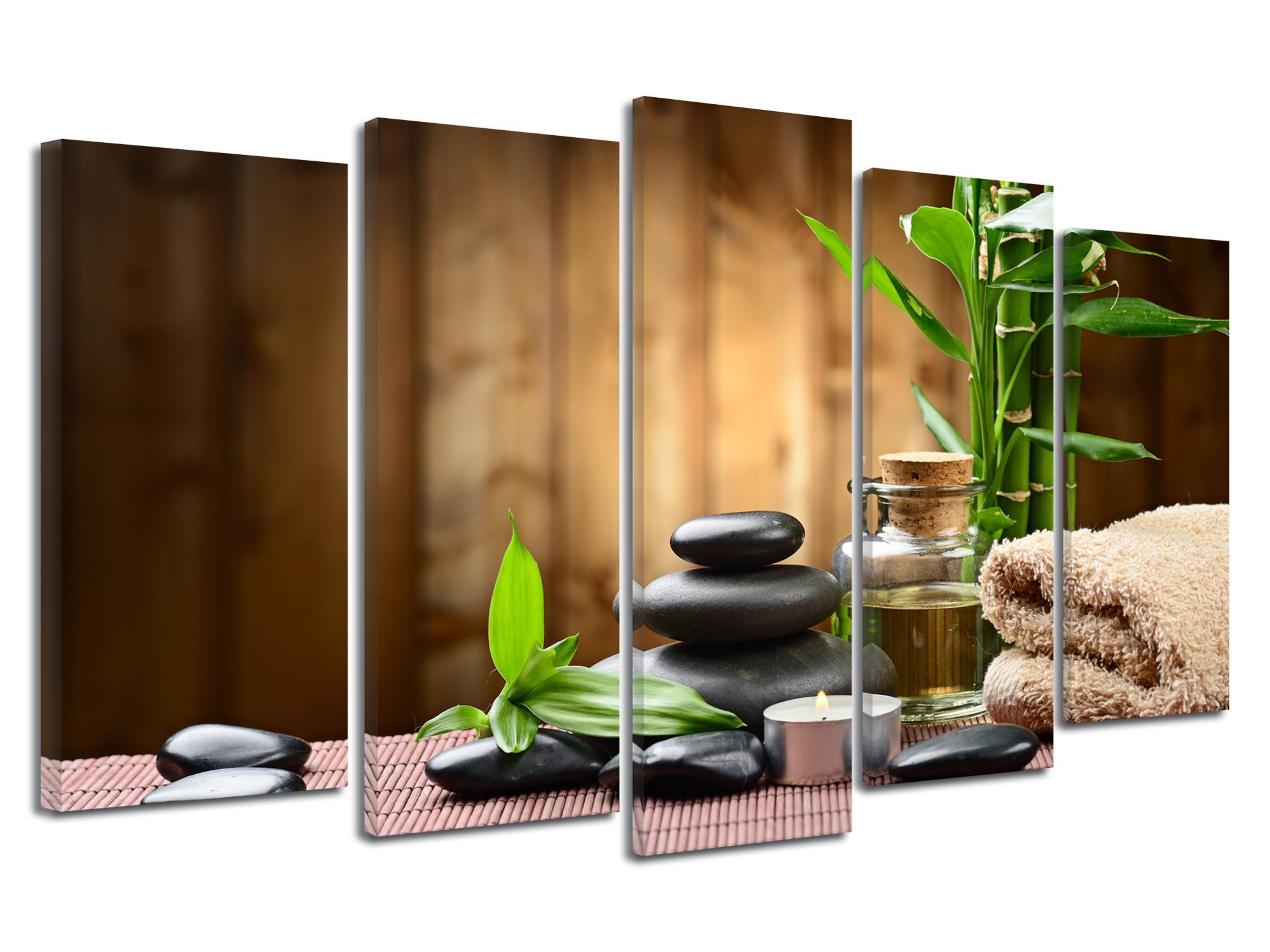 DECLINA, Tableau toile imprimée Zen, Tableau déco toile SPA, 220x120 cm ...