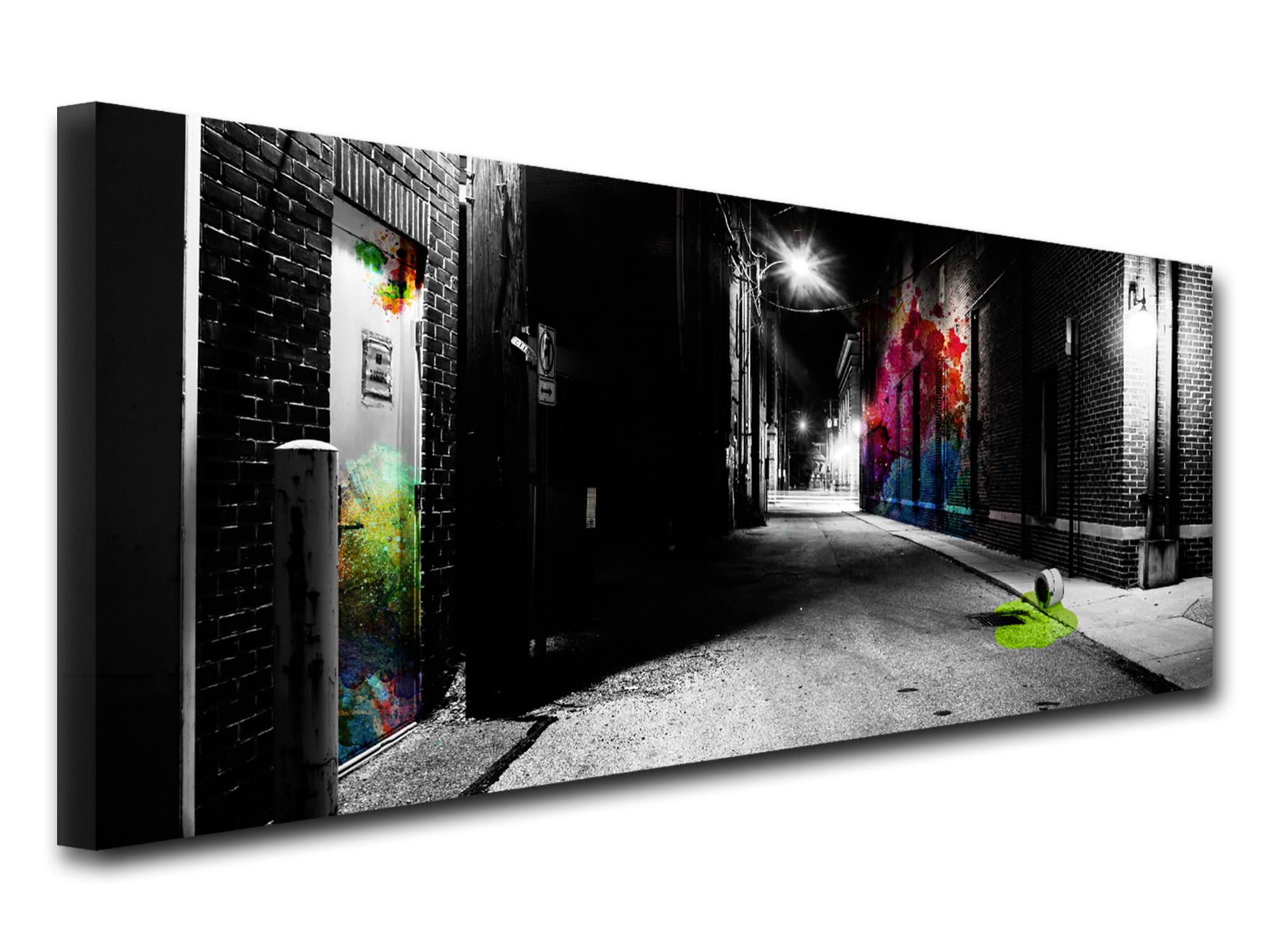 DECLINA, Tableau toile imprimée, Tableau toile panoramique NIGHT AND ...