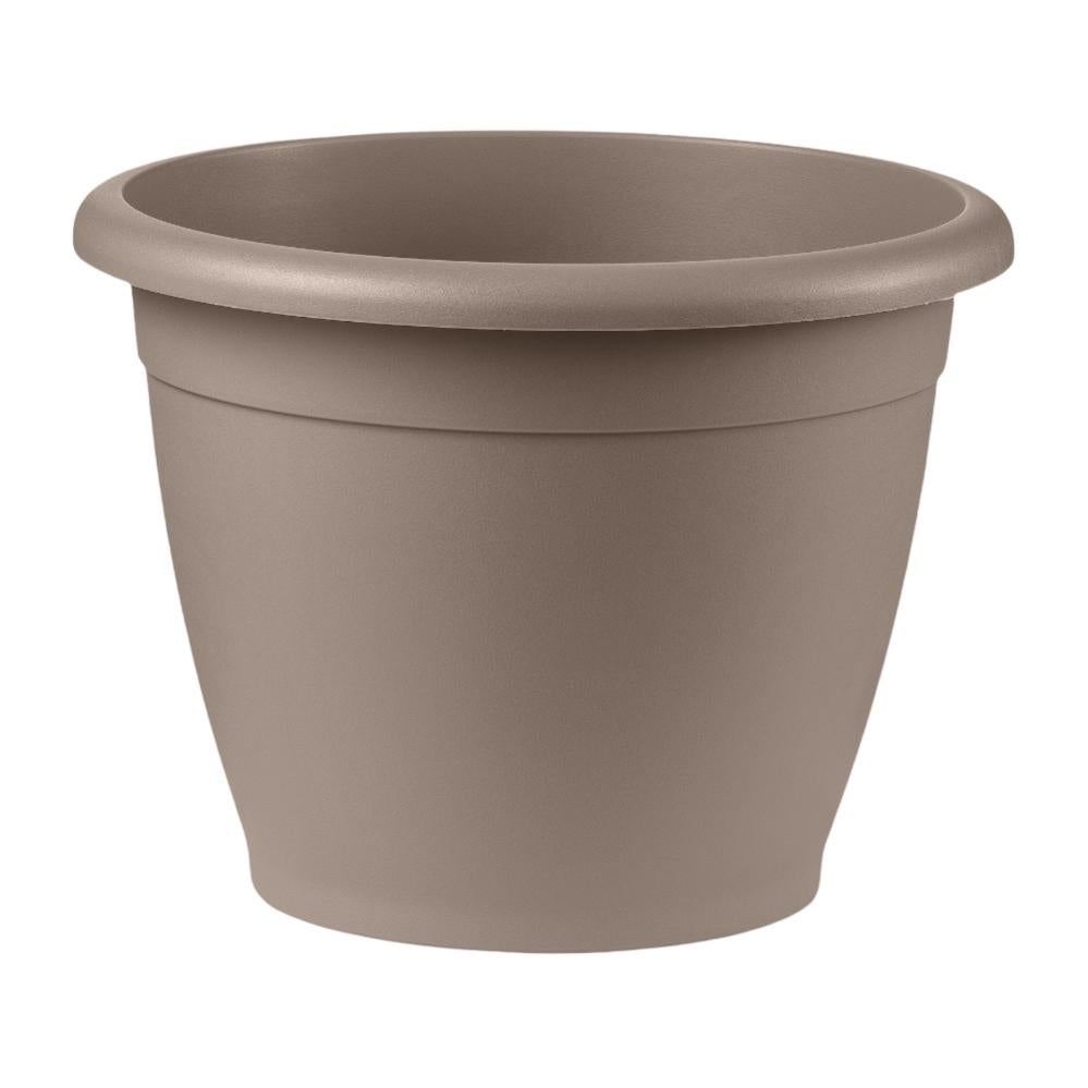 VASO COLORATO TONDO IN PLS NAXOS colore AVANA TORTORA diam 30cm made in ...