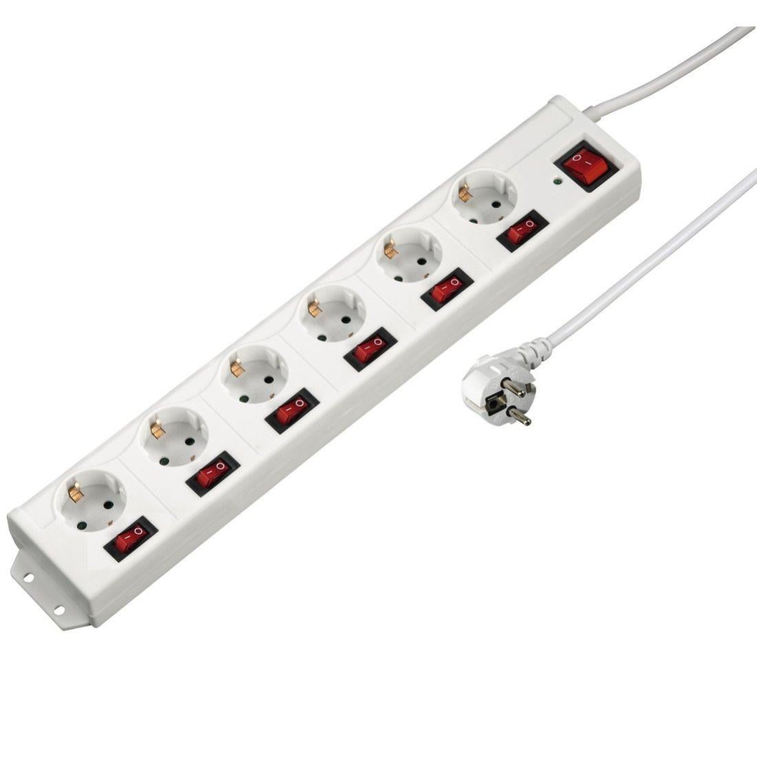 Hama 137239 power extension - power extensions (White, White ...
