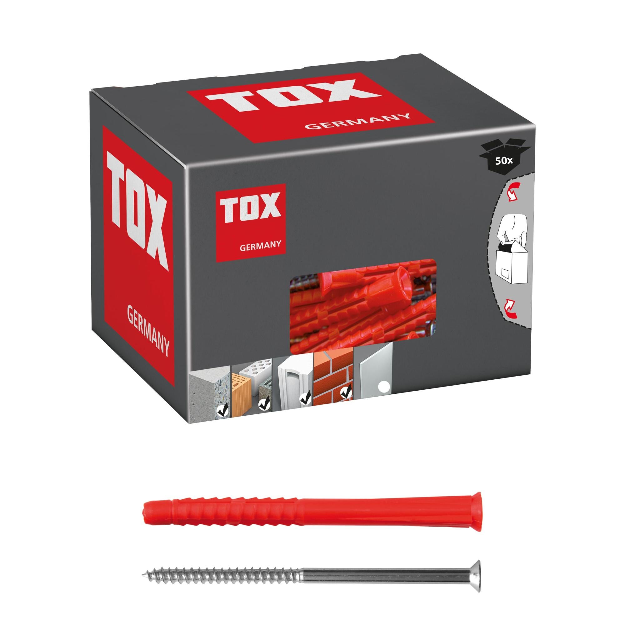 TOX cheville universelle longue Constructor 8x100 mm + vis | Leroy Merlin
