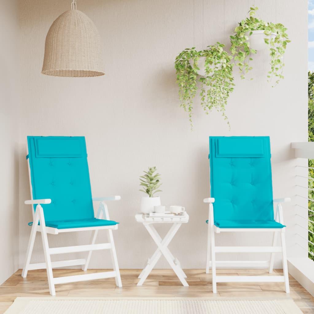 Maison Exclusive - Cuscini per Sedia Schienale Alto 2pz Turchese in ...