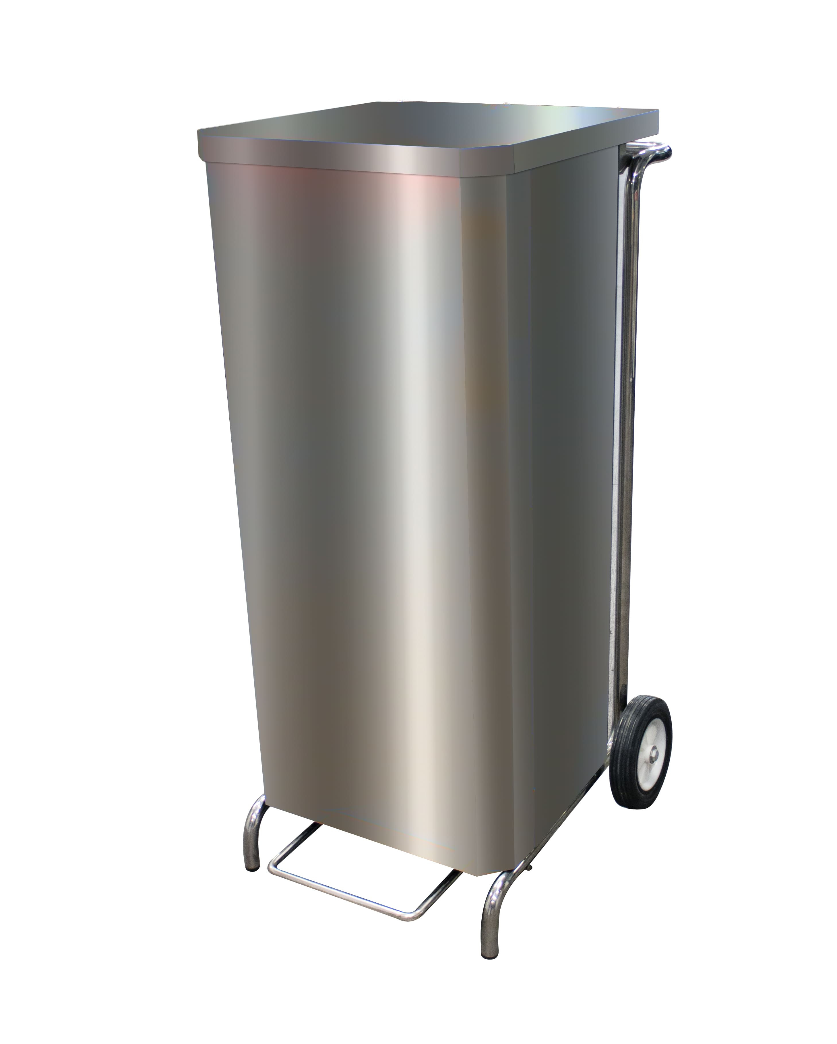 Porte-Sacs Mobile Inox Caréné 100L à Ouverture Frontale - L2G | Leroy ...