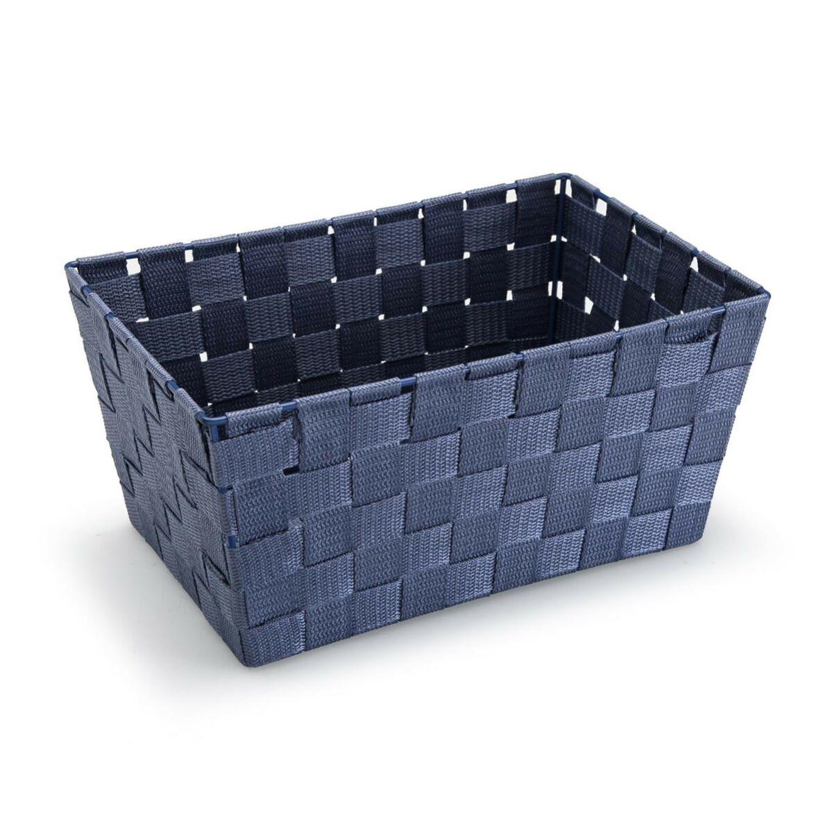 Panier Versa Bleu Textile 20 x 15 x 30 cm | Leroy Merlin
