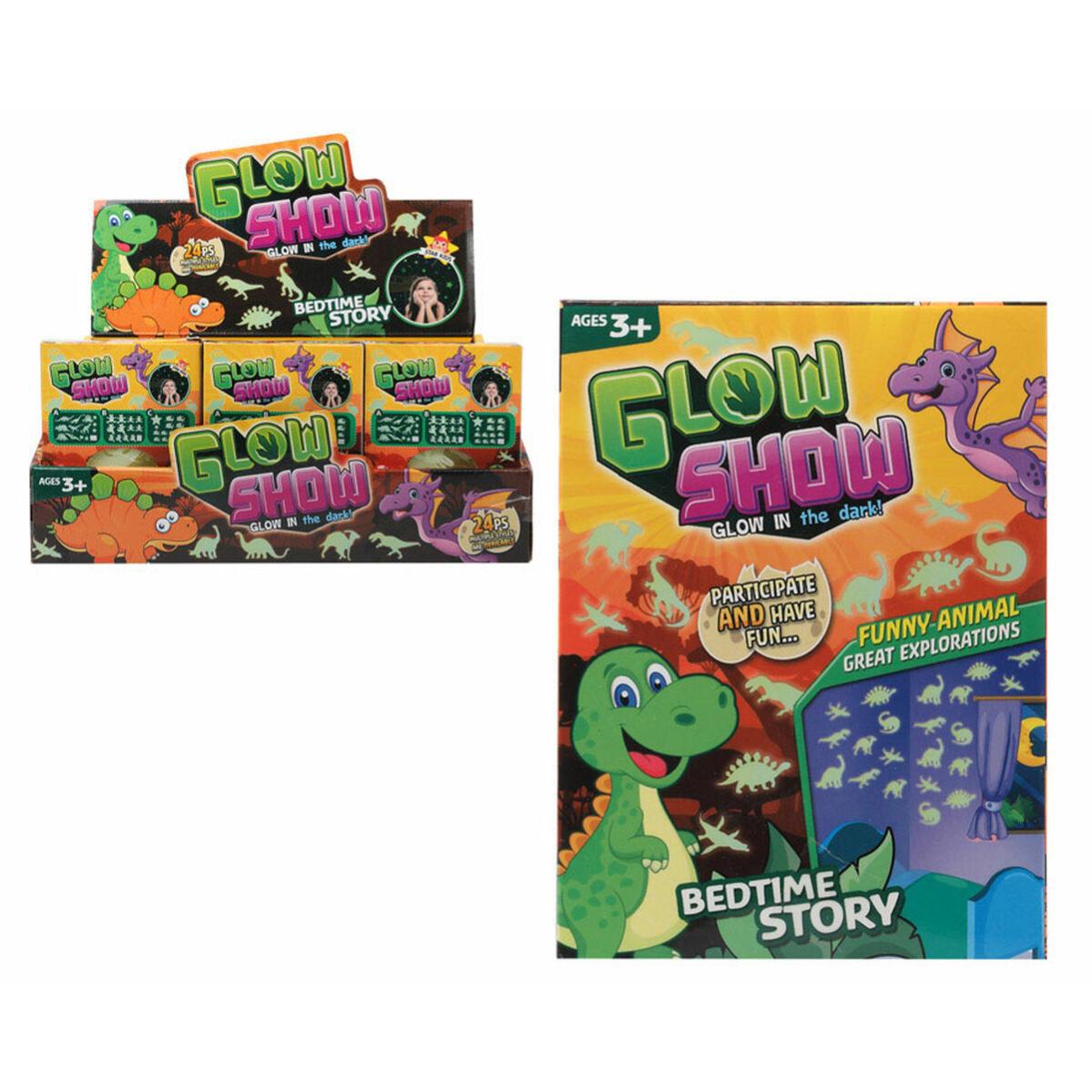 Lot d'autocollants Glow Show Dinosaurs Fluorescent | Leroy Merlin