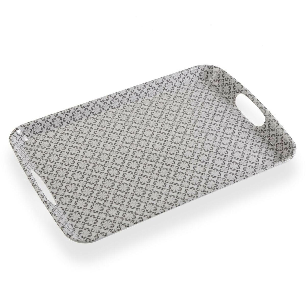 Plateau apéritif Versa Oslo Gris Mélamine 31 x 3 x 46,2 cm | Leroy Merlin