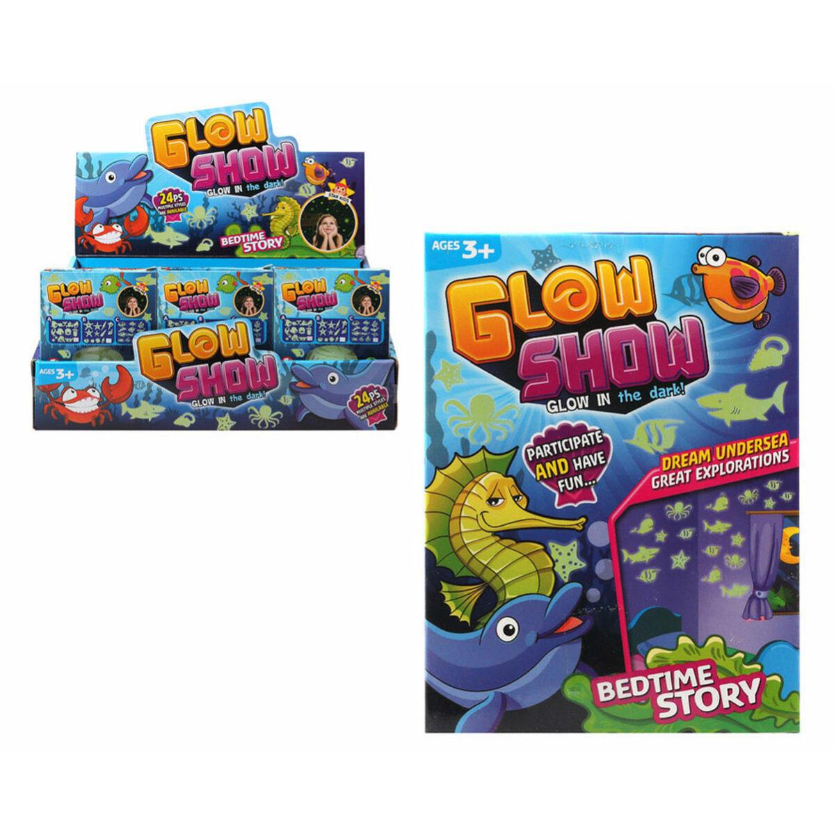 Lot d'autocollants Glow Show Oceanic Animals Fluorescent | Leroy Merlin