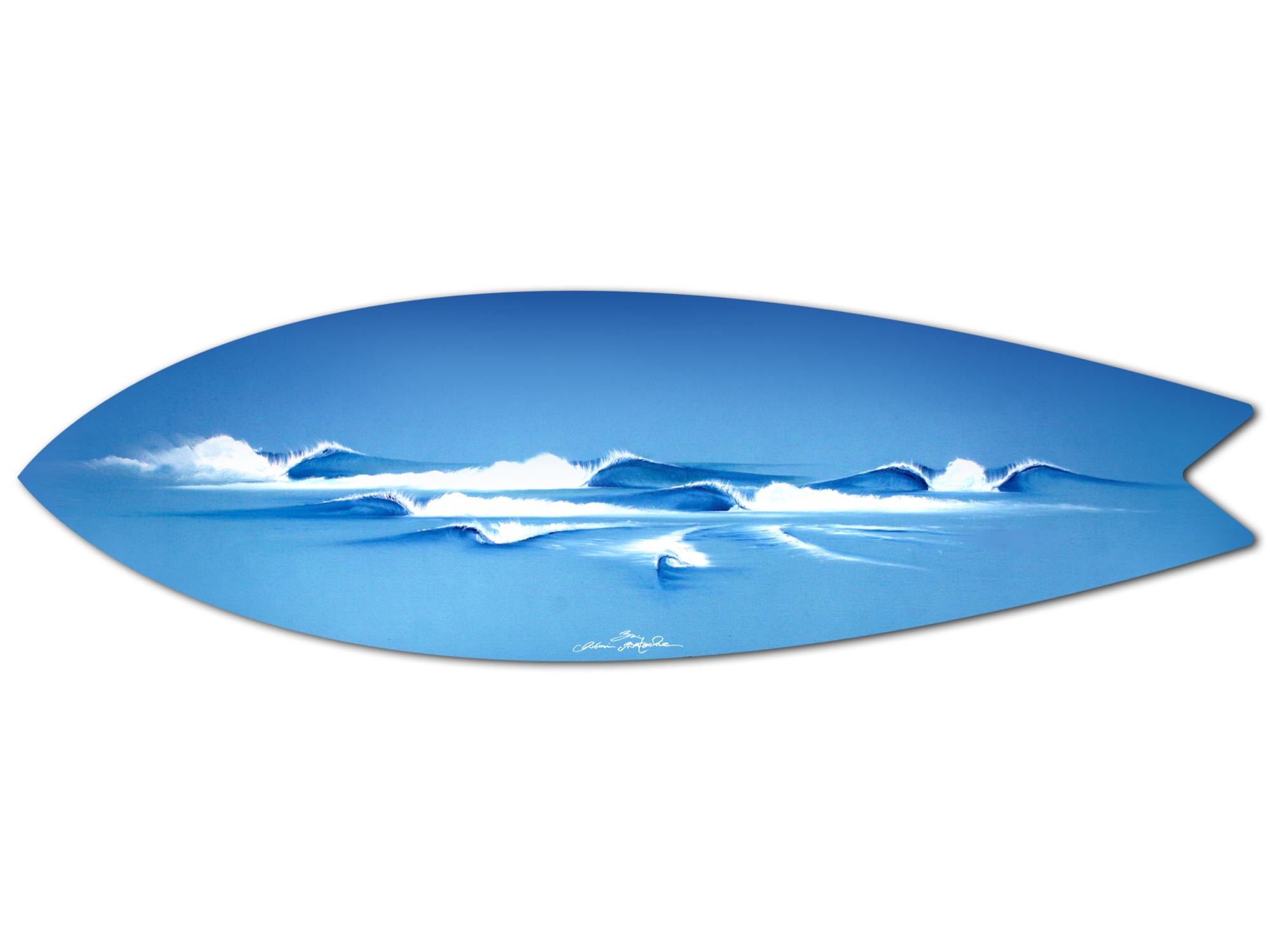 Planche surf déco The blue Cool design Rémi Bertoche, DECLINA, planche ...