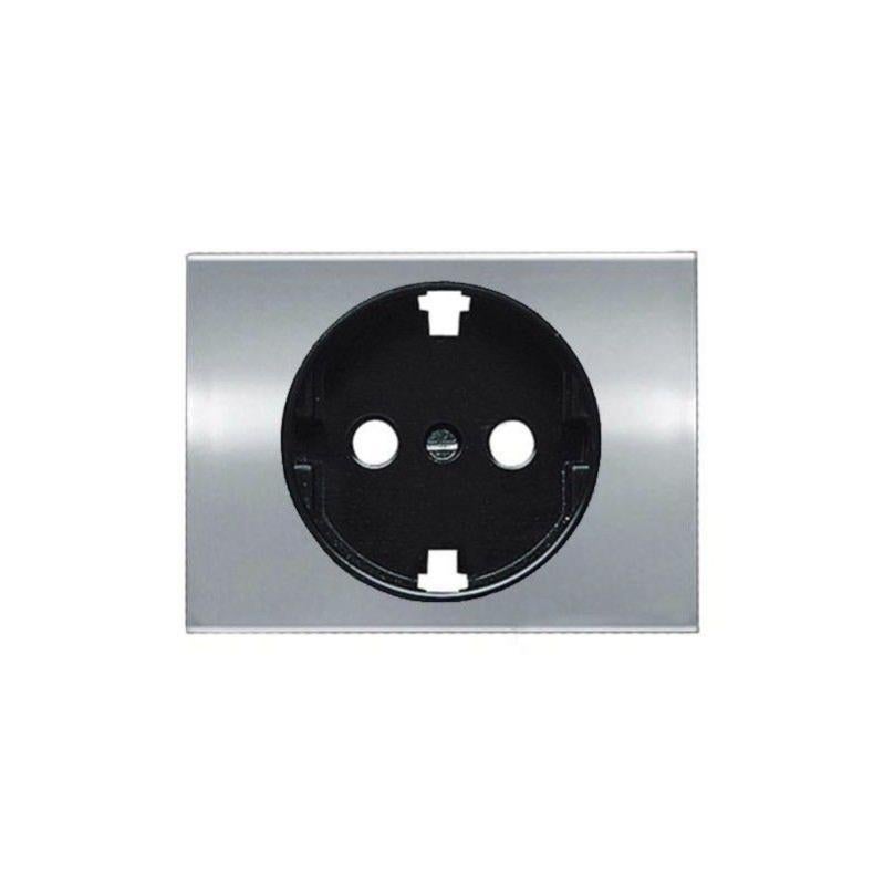 Cache prise Schuko TITANIO NIESSEN Waves 8488 TT | Leroy Merlin