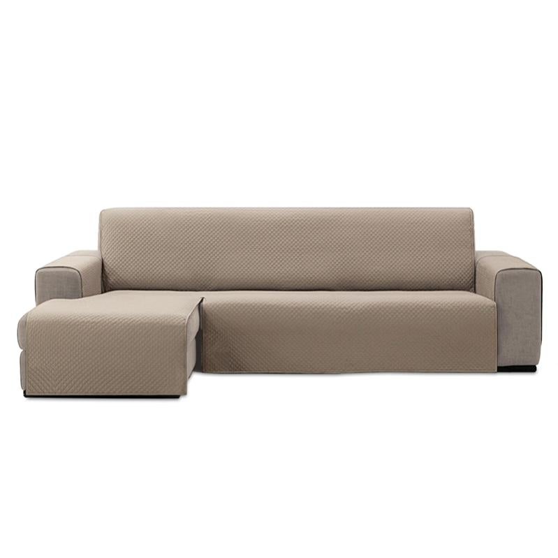 La copertura salva il divano reversibile in tinte unite. Chaise Longue ...