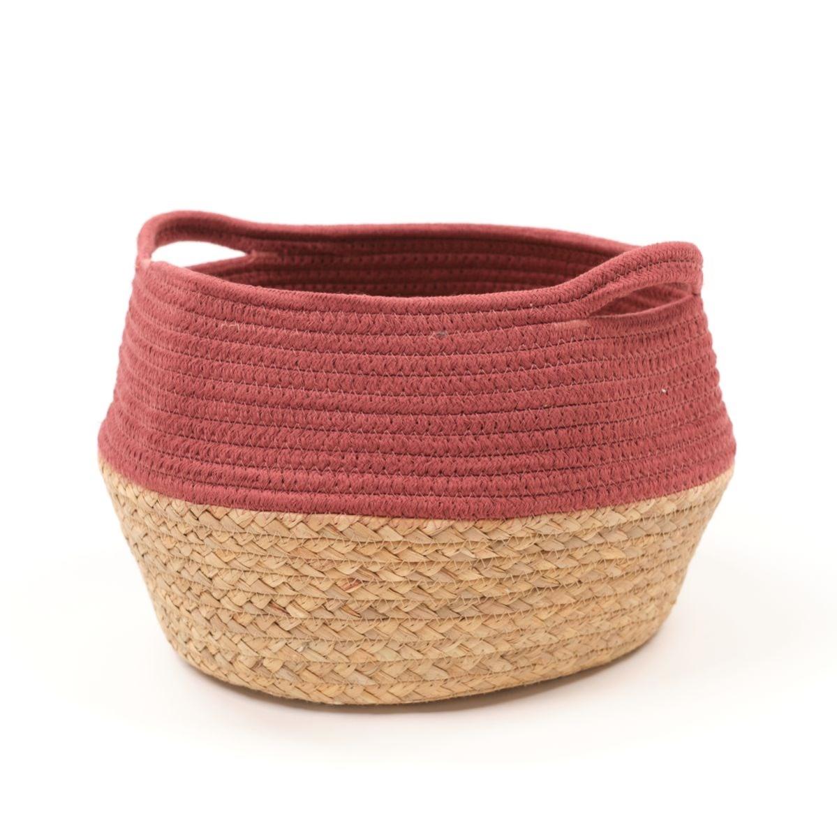 Panier rond tressé coton uni LA FACTORY | Leroy Merlin