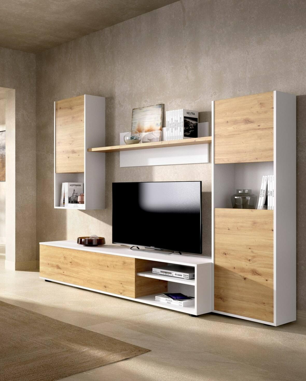 Parete attrezzata Foraker, Set da soggiorno porta TV, Mobile salotto ...