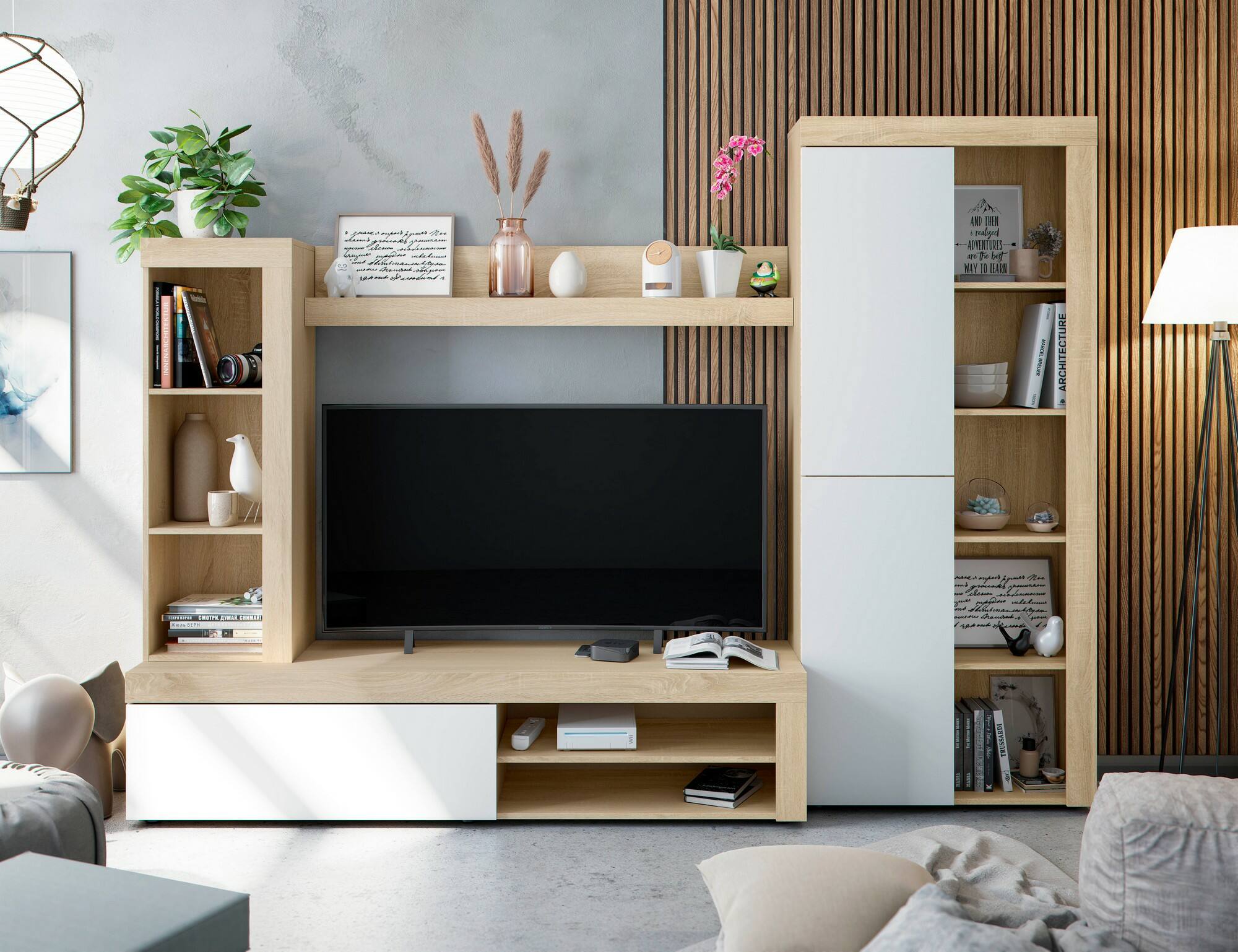 Parete attrezzata Vermillion, Set da soggiorno moderno, Mobile salotto ...