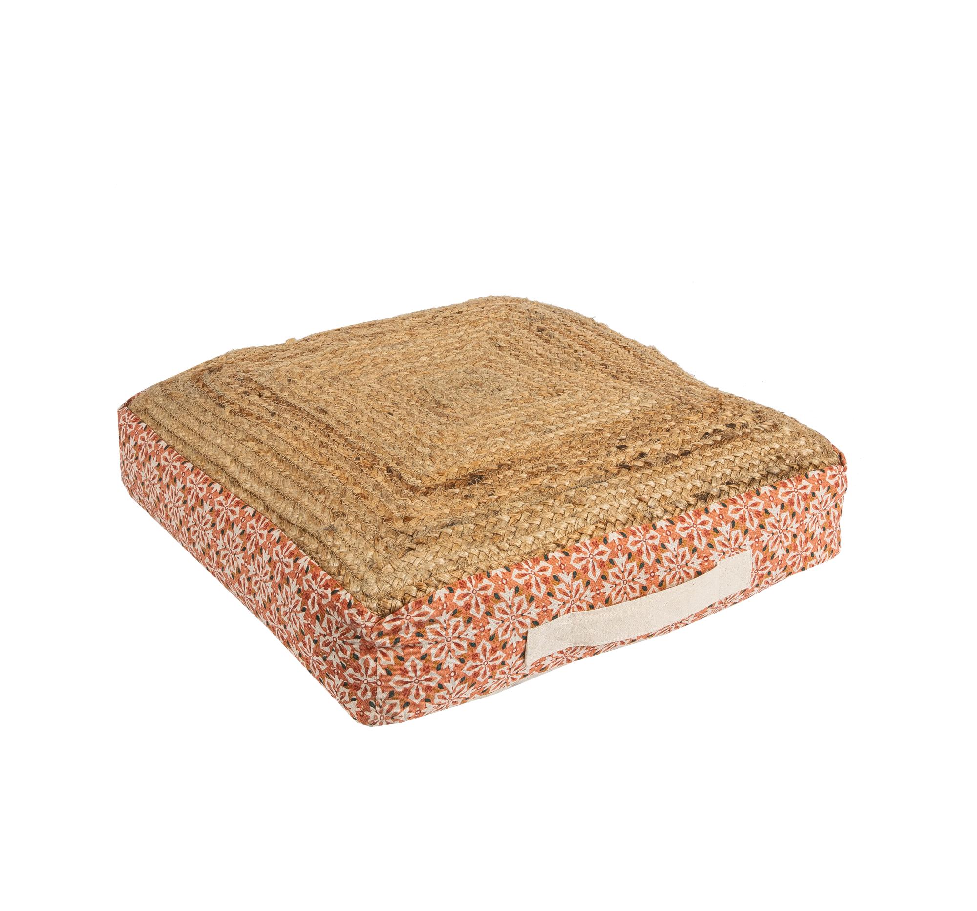 Coussin de sol jute SOUK 50X50X10 | Leroy Merlin