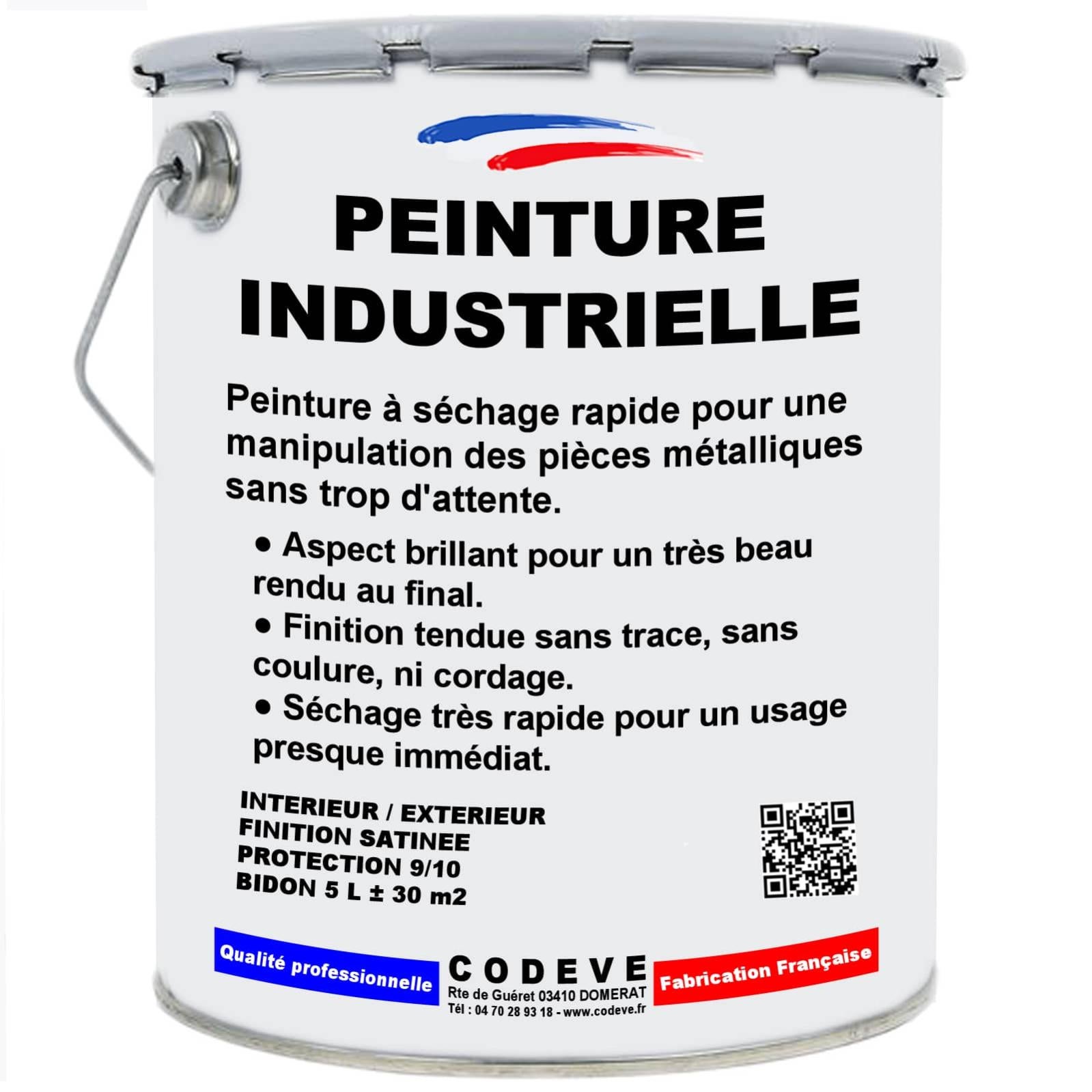Peinture Industrielle - 5 L - Codeve Bois - 3002 - Rouge carmin | Leroy ...