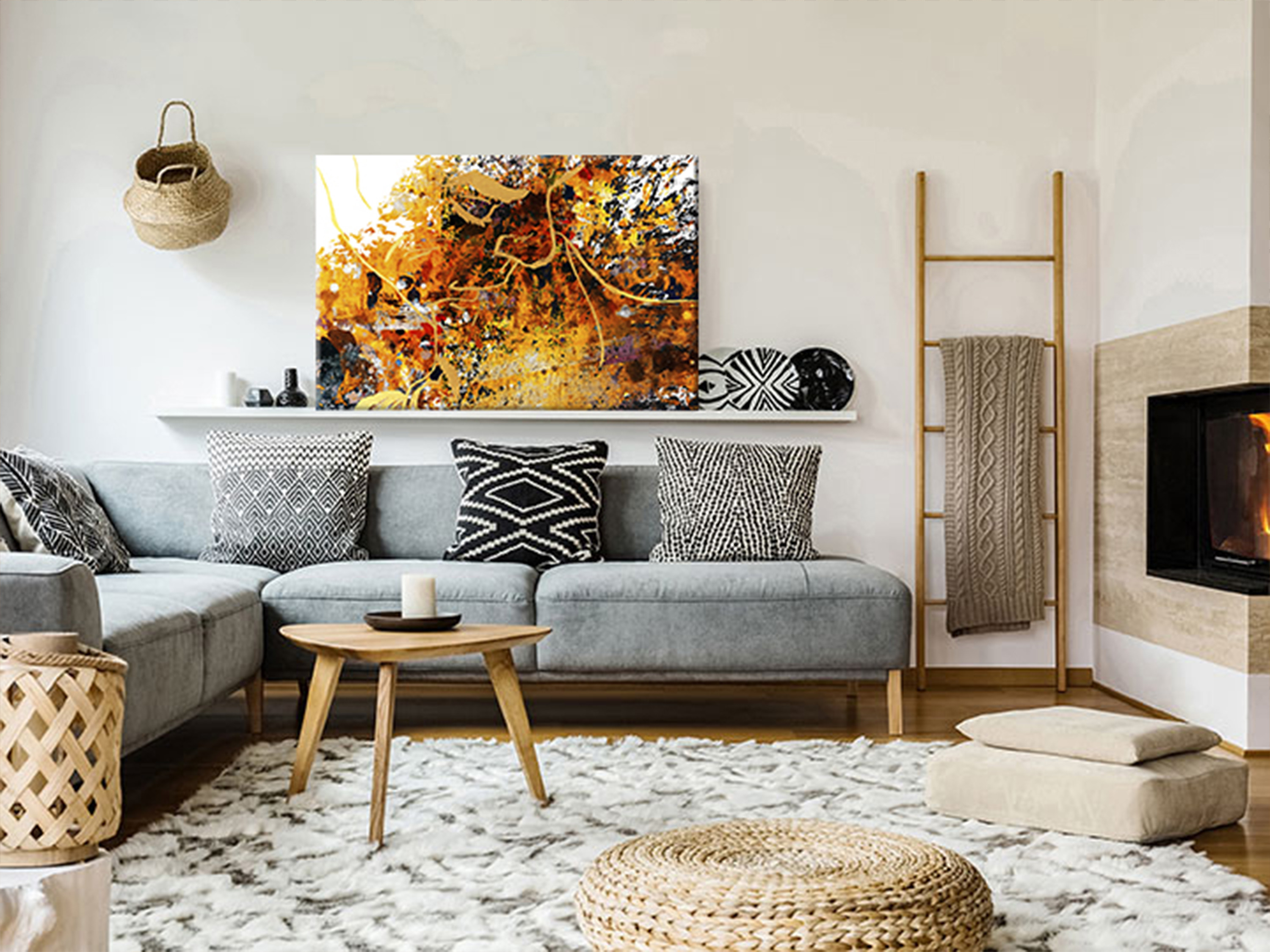 Tableau - Kiss Explosion (1 Part) Wide [30x20] | Leroy Merlin