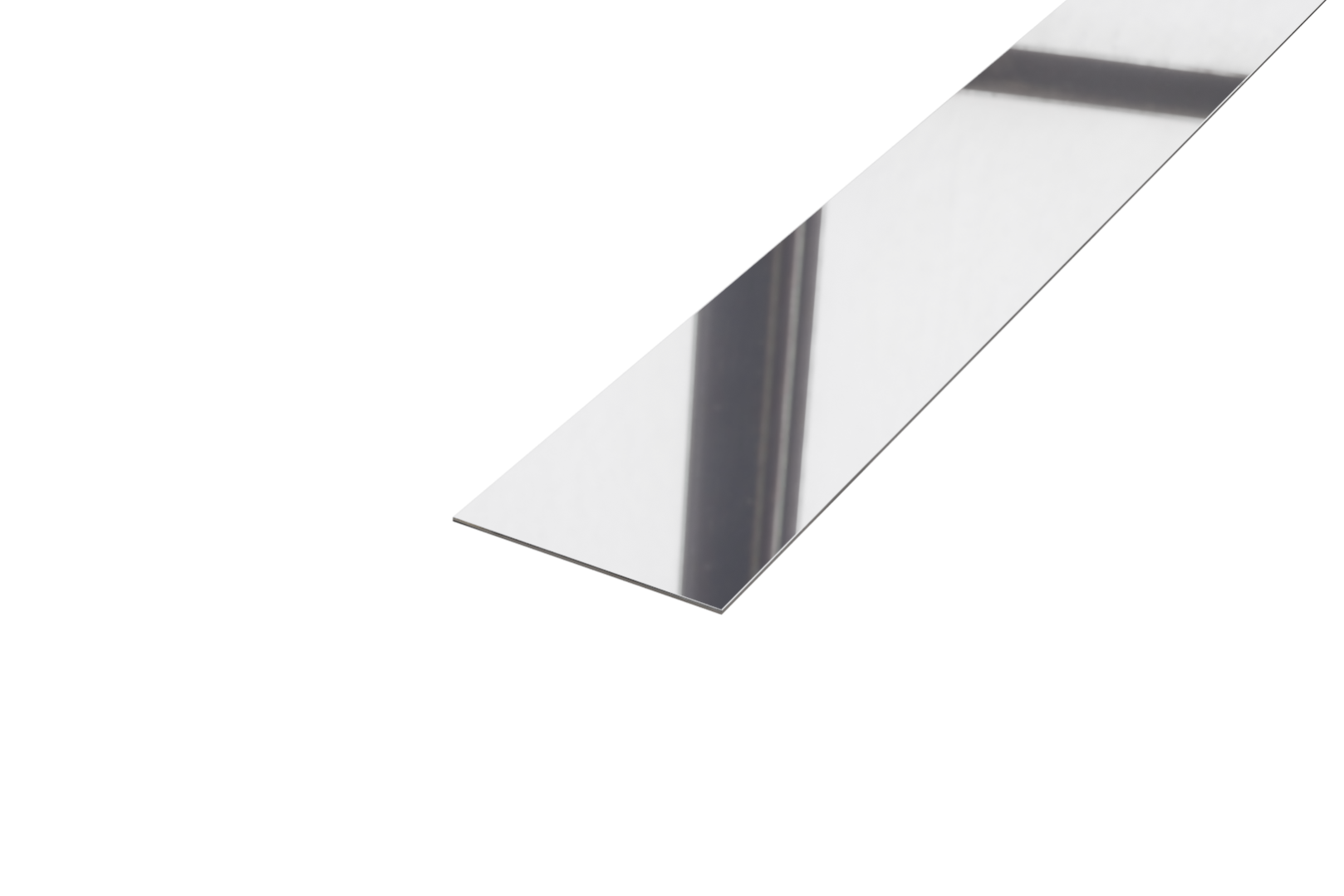 Striscia in metallo decorativa per pareti argento lucido- 5cm X 270cm ...