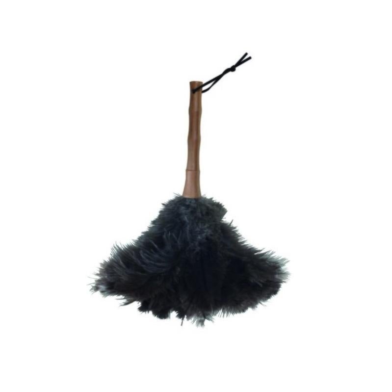 Plumeau plumes d'autruche Manche bambou 42cm MSV | Leroy Merlin