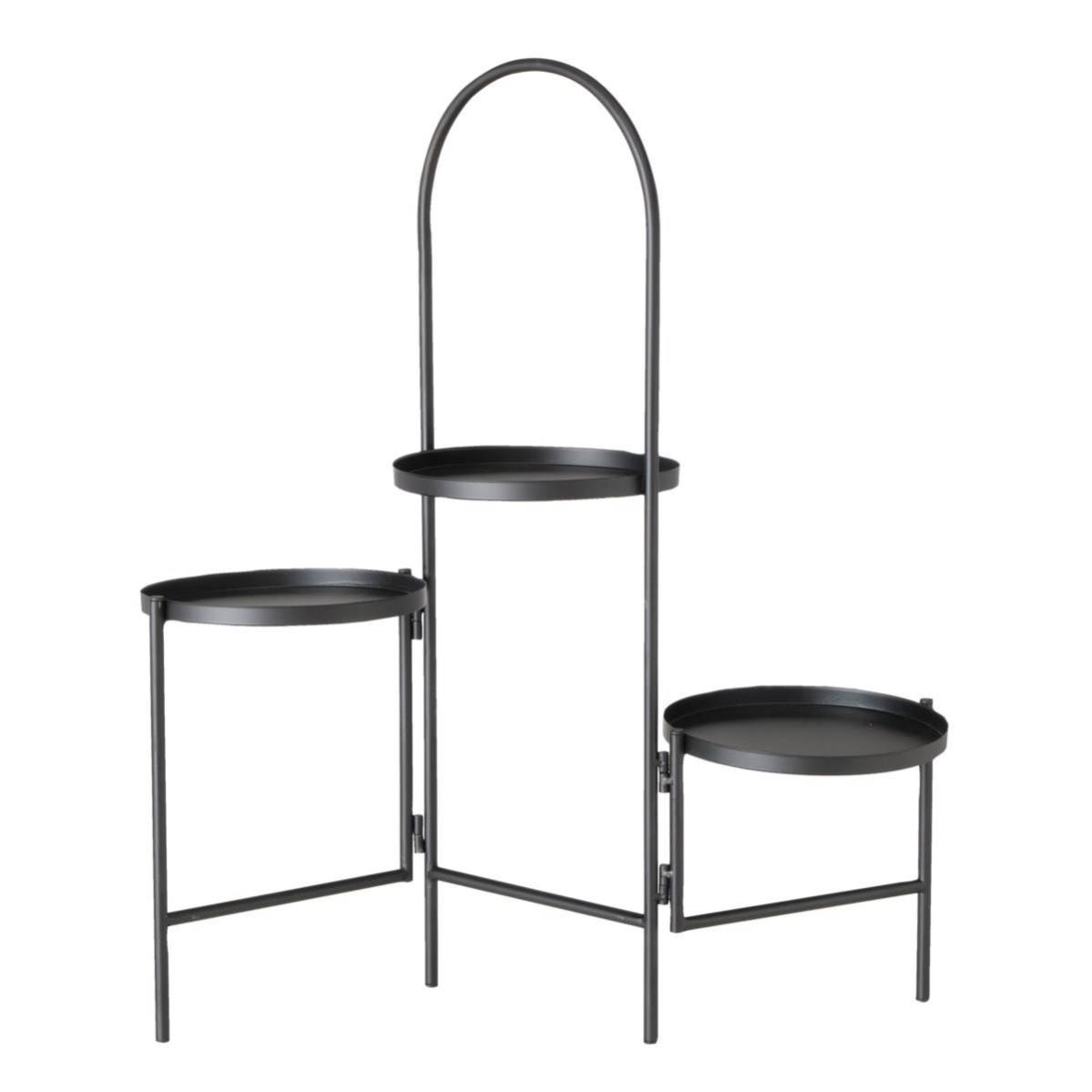 Porte-fleurs, trois niveaux, couleur noire, 68 cm, Boltze Home | Leroy ...