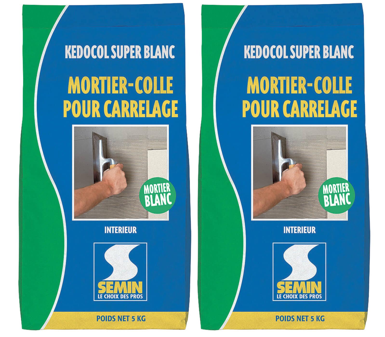 Mortier Colle pour Carrelage Kedocol Super Blanc Semin, Poudre ...
