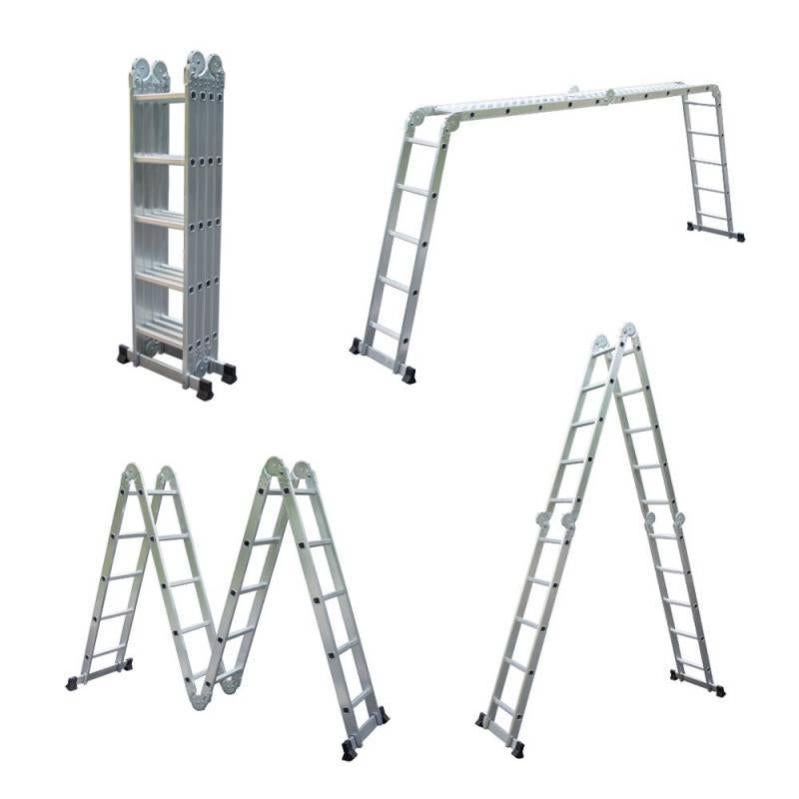 Scala pieghevole multifunzione 4x5 gradini 6 in 1 - 5,7 m - 100% ...