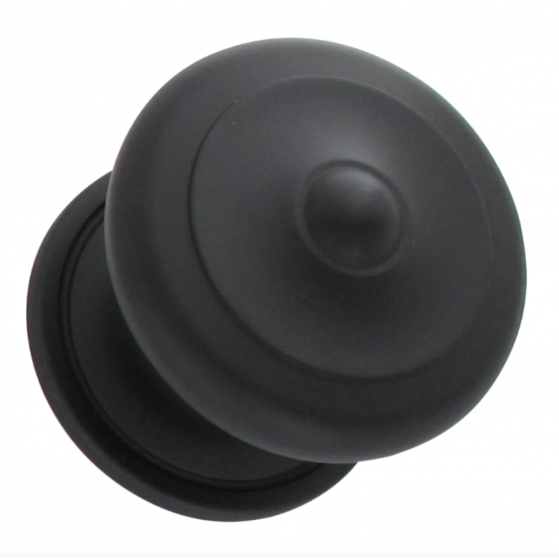 Pomello per porta d'ingresso rustico colore: nero opaco | Leroy Merlin