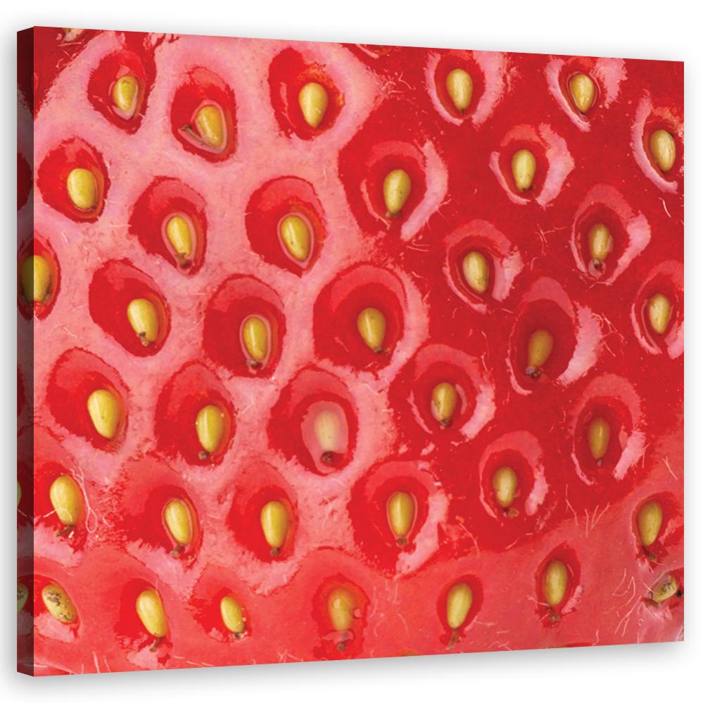 Quadro su tela, Macro fragola - 60x60 | Leroy Merlin