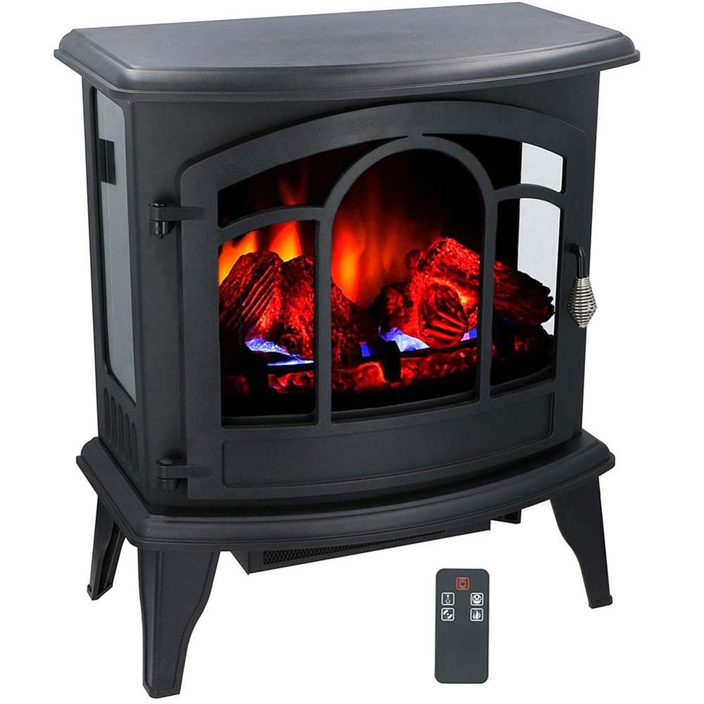 Camino Stufa Elettrica Vicenza Effetto Fuoco LED Caminetto 2000W con ...