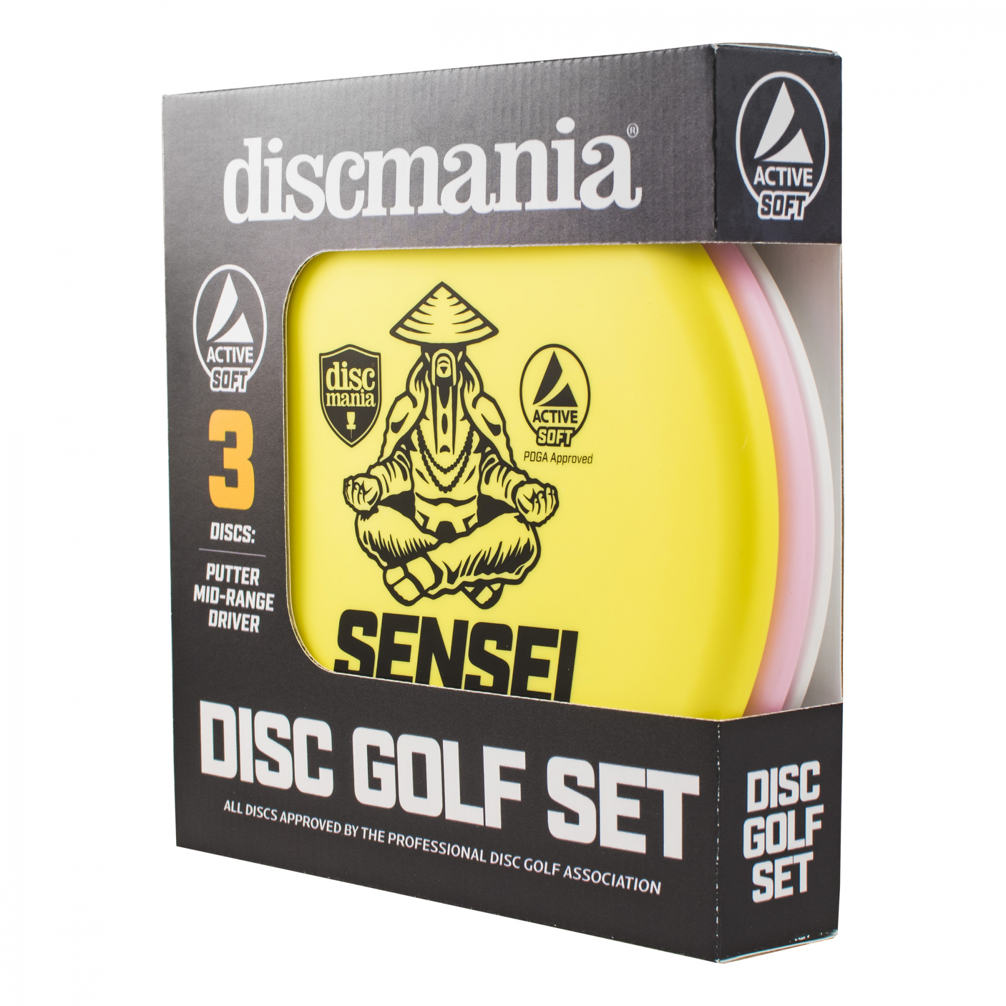 Set 3 Disc golf - Discmania - Active soft | Leroy Merlin