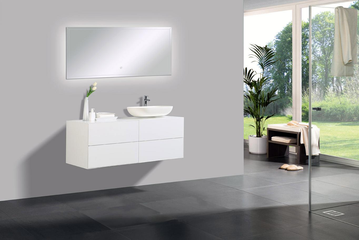 BERNSTEIN - Set da bagno Milou 1200 bianco opaco - Senza mantovana, Con ...