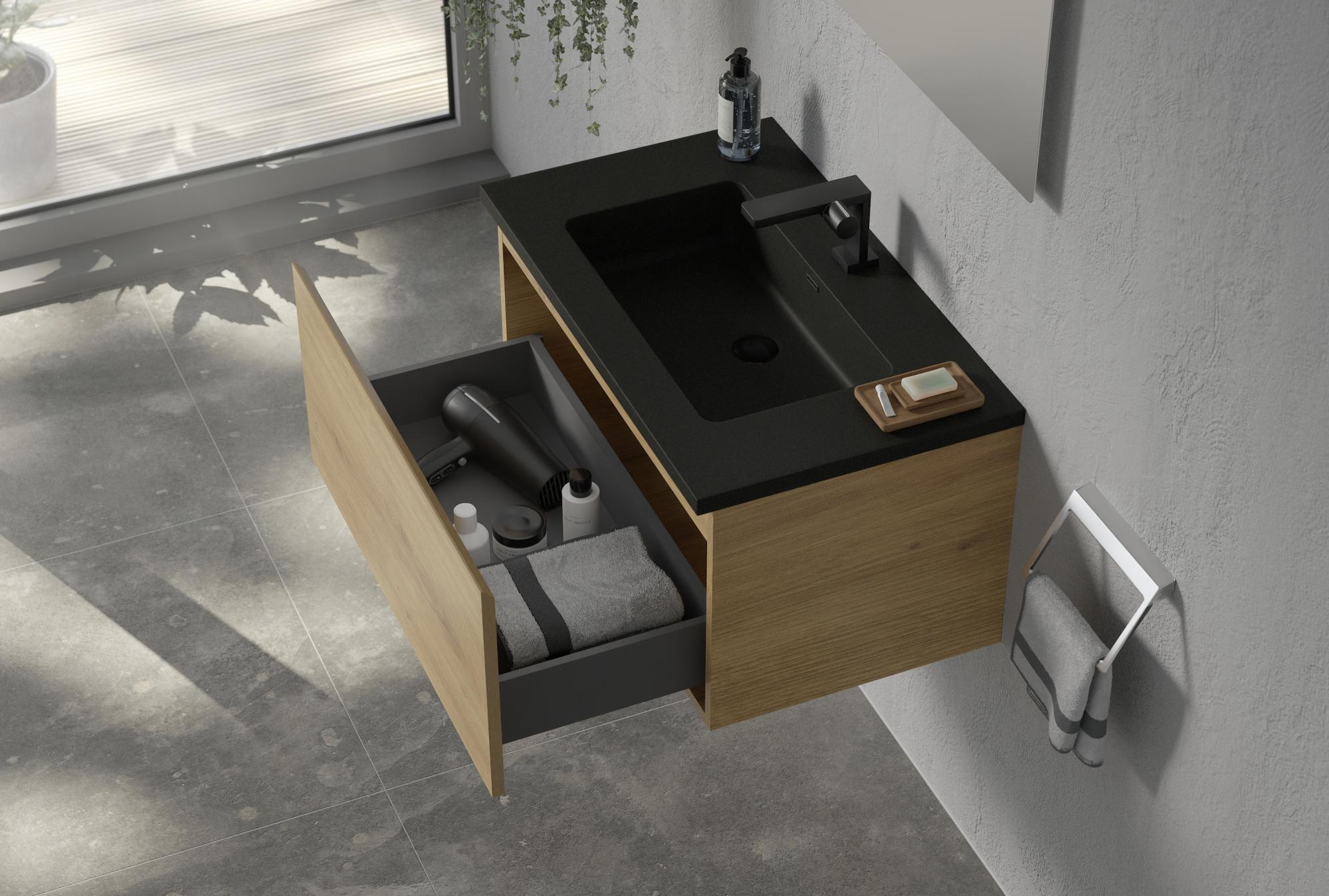 BERNSTEIN - Conjunto de muebles de cuarto de baño Alice 800 con lavabo ...