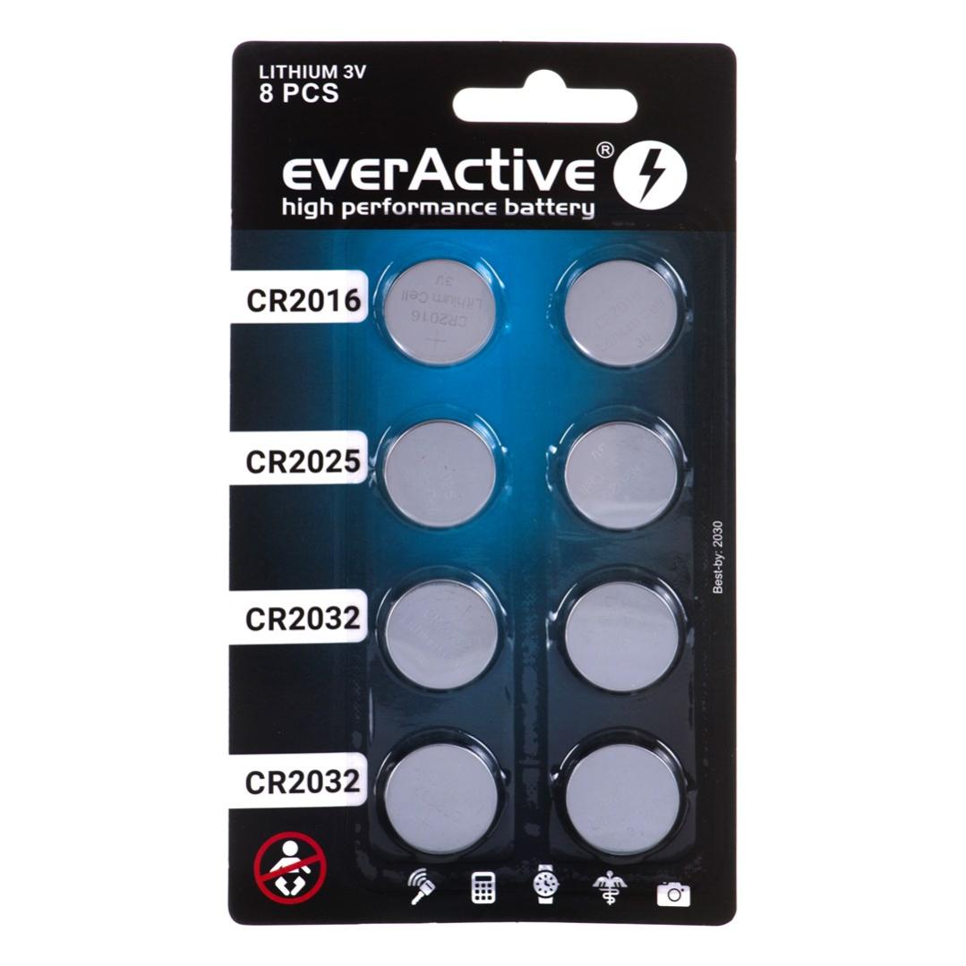 Batteries EverActive R2032 / CR2025 / CR2016 3 V (1 Unités) | Leroy Merlin