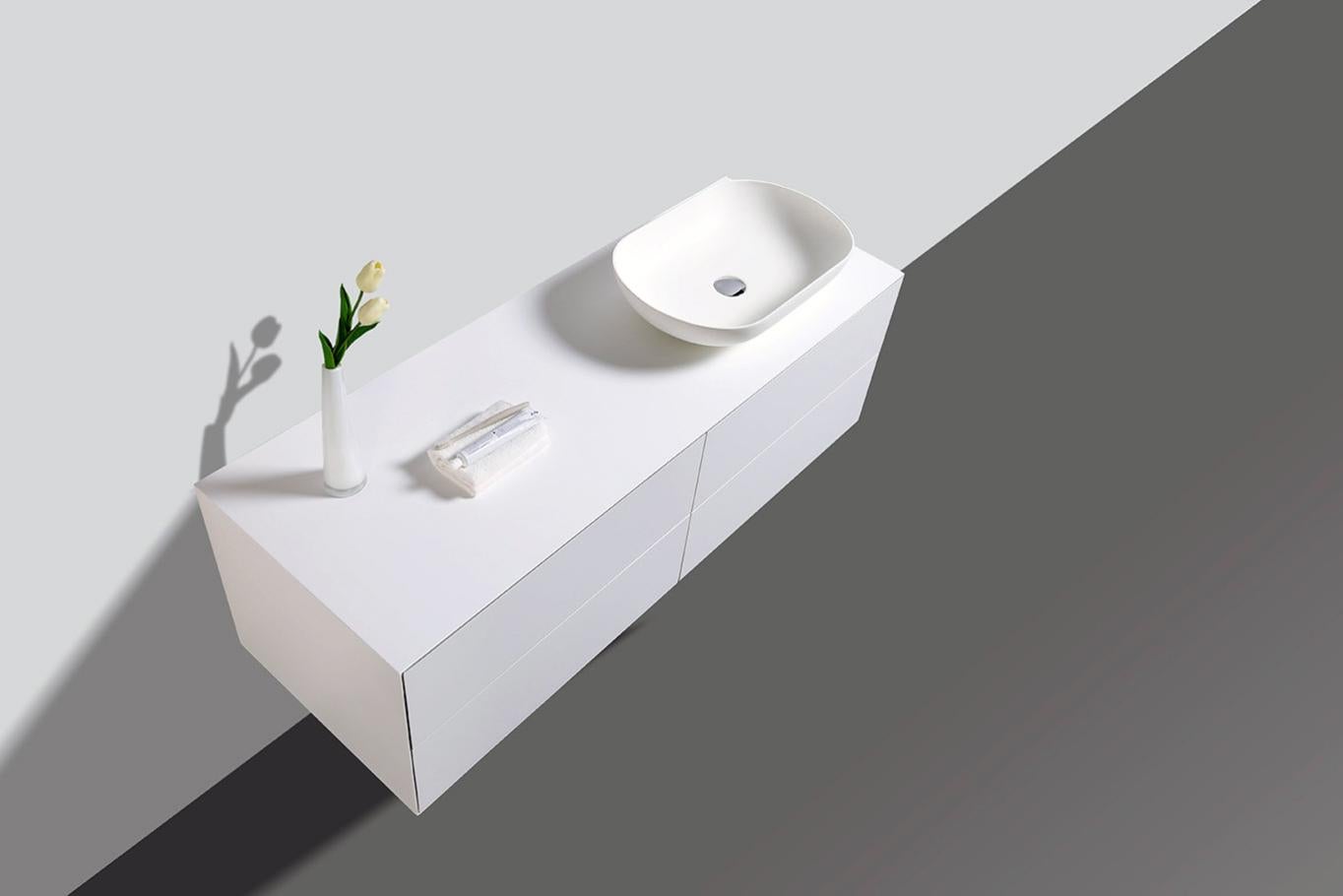 BERNSTEIN - Set da bagno Milou 1400 bianco opaco - Senza specchio ...