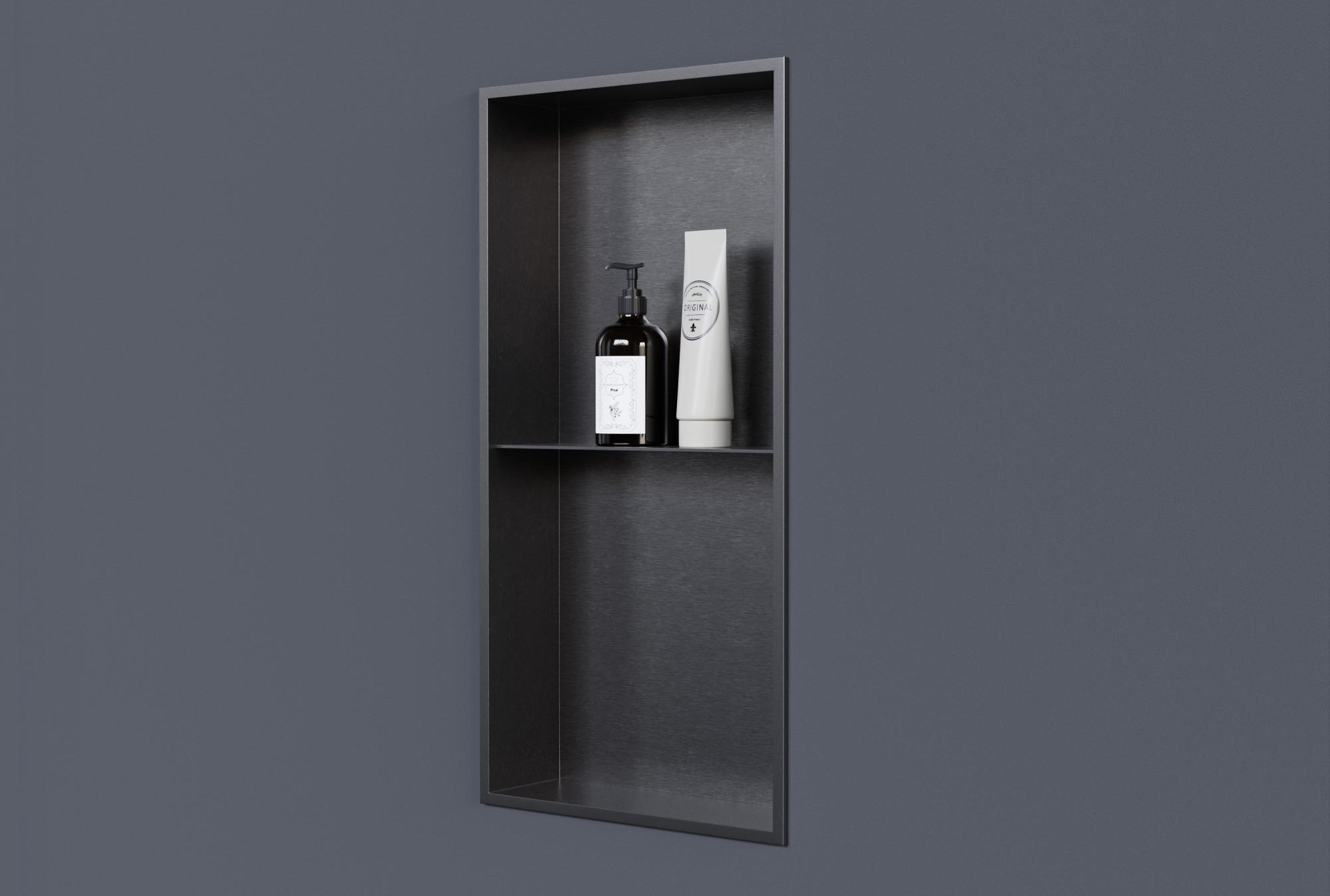 BERNSTEIN - Niche murale de douche avec rebords, étagère encastrable ...