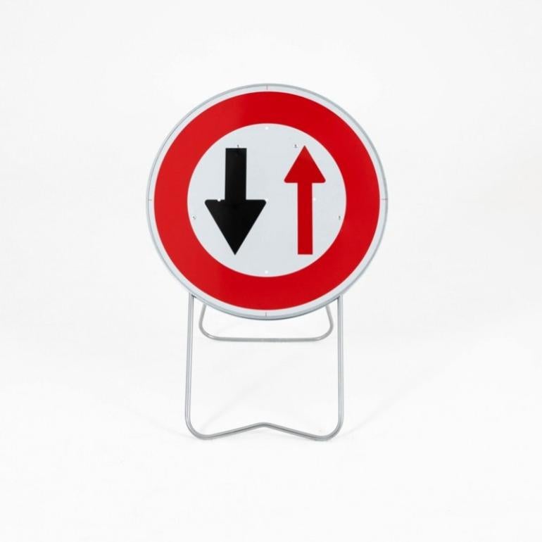 Panneau Bk15 Cédez le passage à la circulation venant en sens inverse dim.650mm classe 1 | Leroy ...