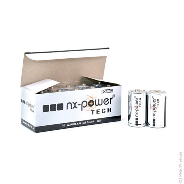 NX - Pile alcaline LR14 - C Nx-Power Tech 1.5V 9.3Ah | Leroy Merlin