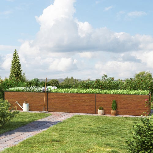 579 X 99 X 77 Cm Carré Potager Surélevé Aspect Bois Leroy Merlin