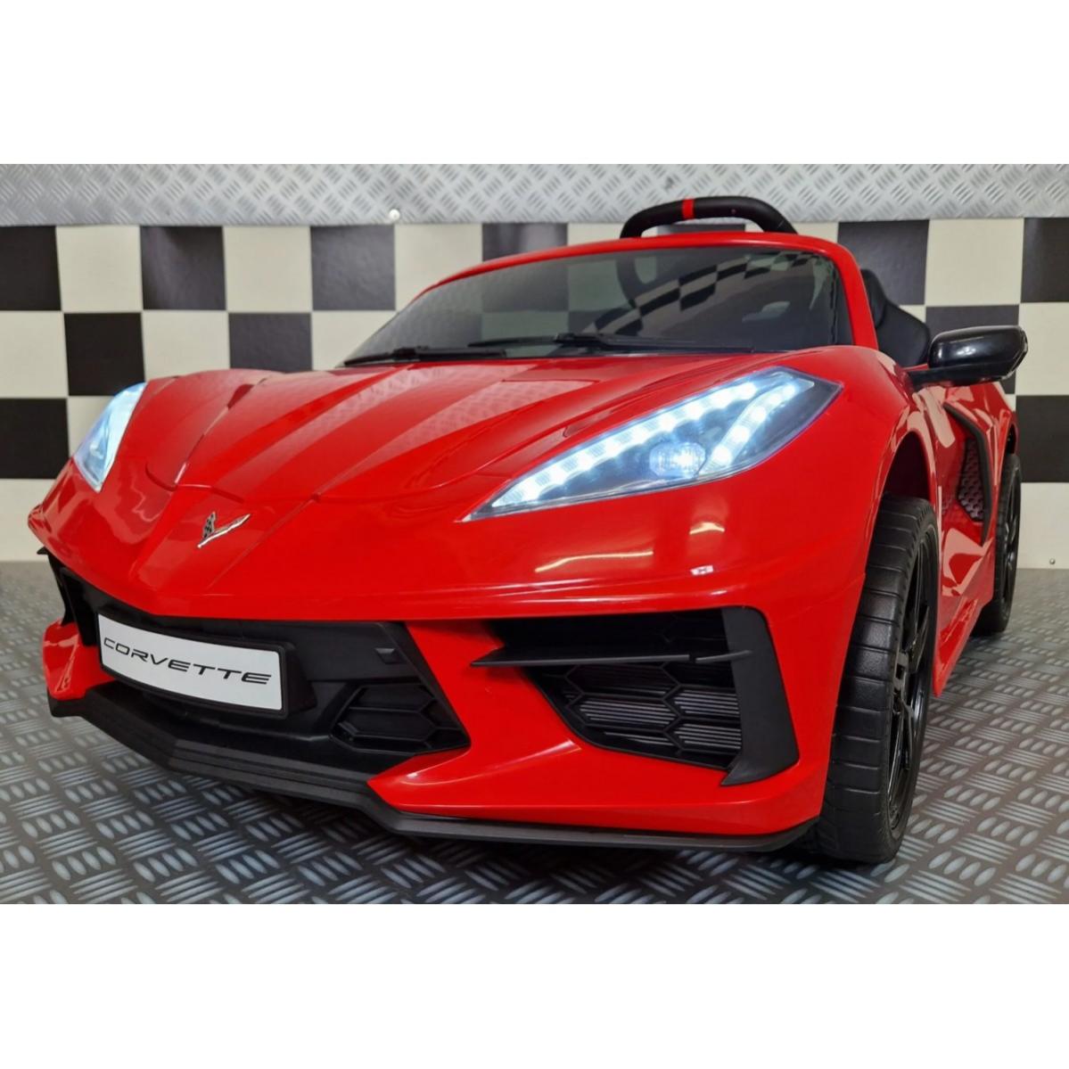 Macchina Elettrica per Bambini Corvette C8 a Batteria Auto 2 Posti ...